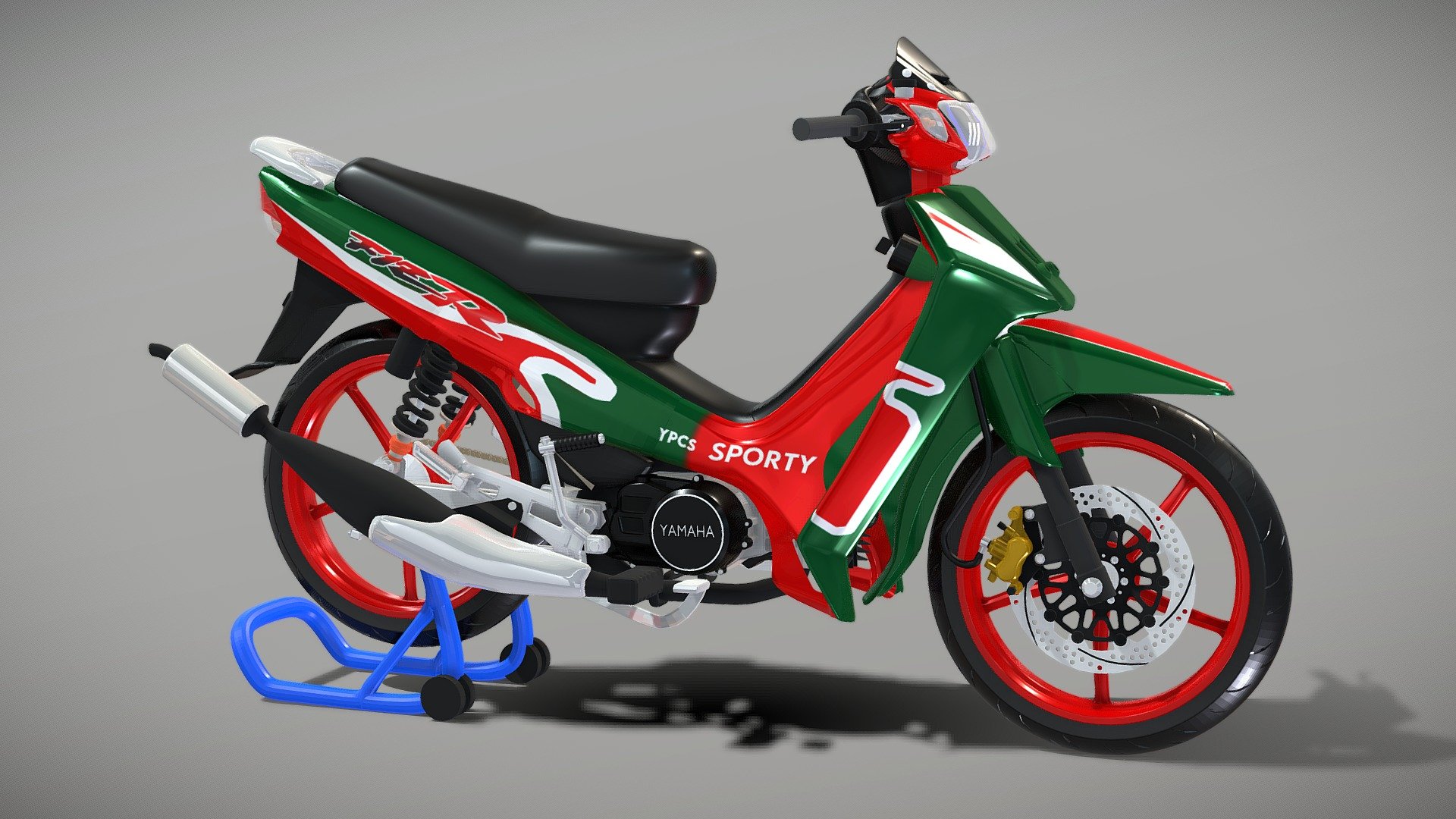 2002 - Yamaha F1Z R Caltex Version - Buy Royalty Free 3D model by ...