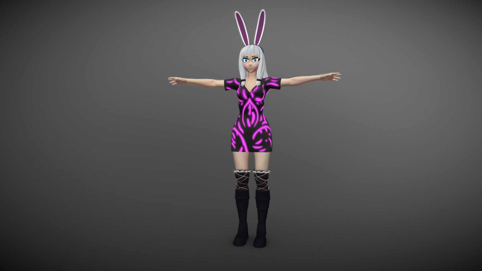 Bunny Girl - 3D model by aneeqayounas [765ed90] - Sketchfab