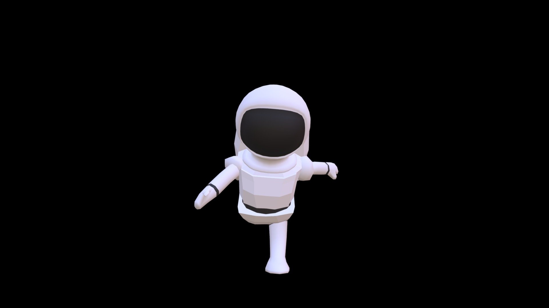 Astronaut Run Cycle - 3D model by Os Três Liquidificadores ...