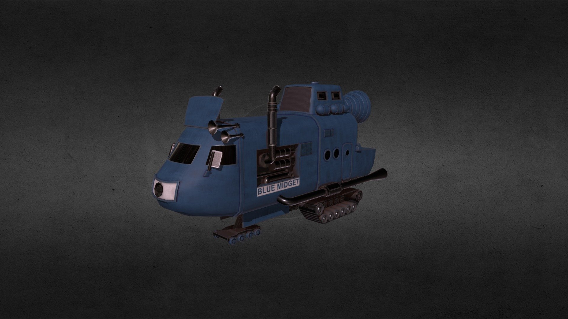 Blue Midget - 3D model by PlattIntroTo3d [7661745] - Sketchfab