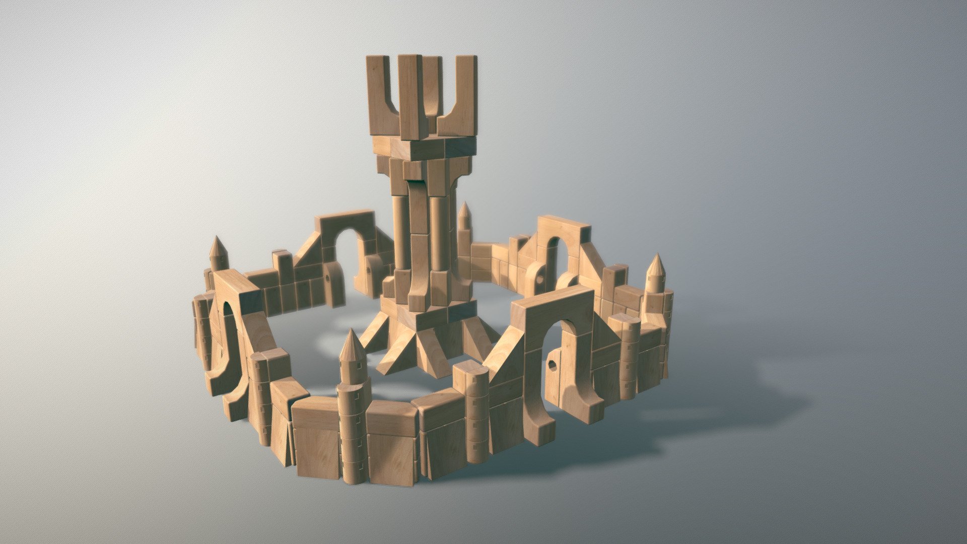 Unit Block Castle - Download Free 3D model by edaydesign [76628e2 ...