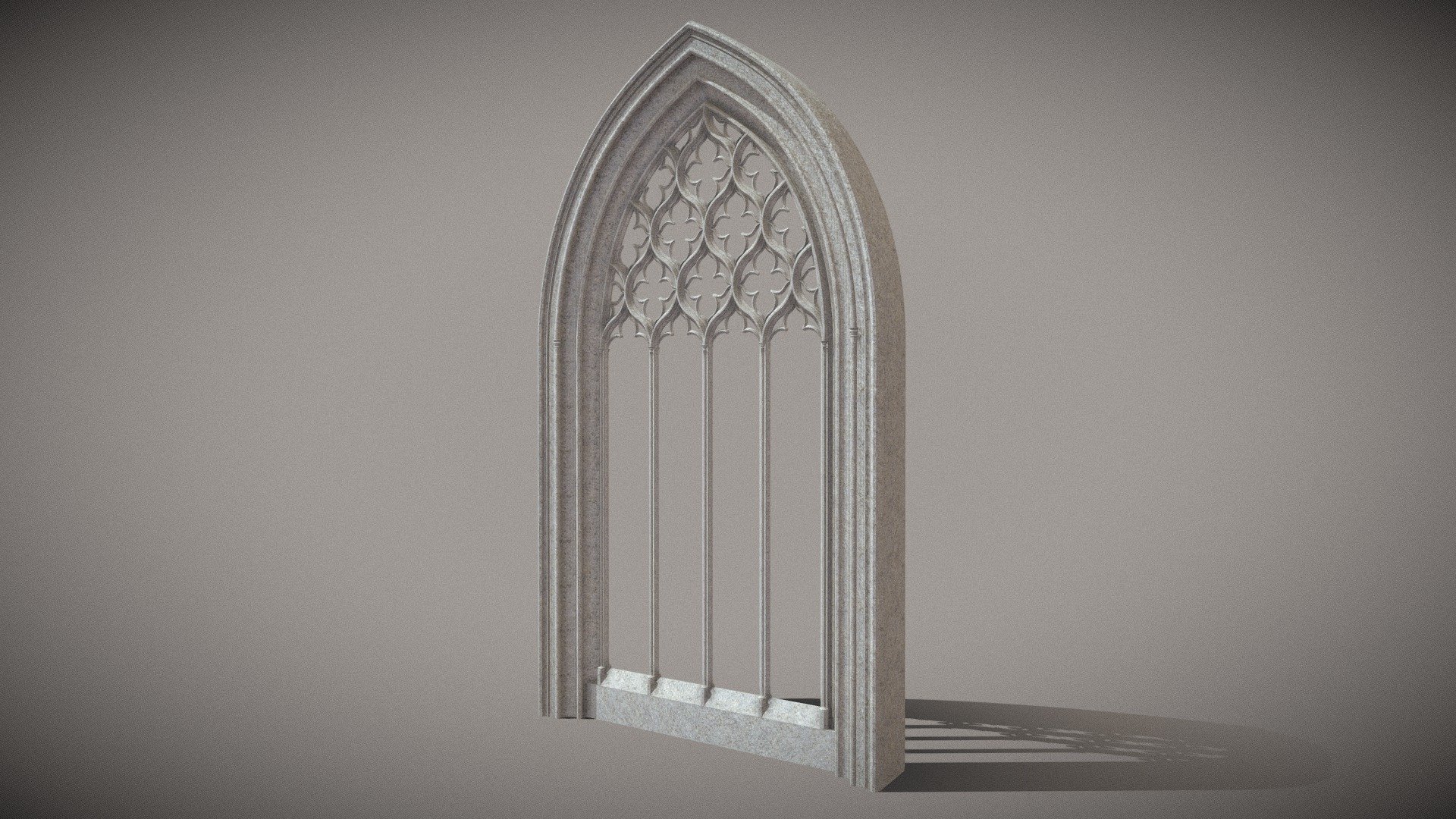 14th century gothic reticulated tracery - 3D model by Sergio Román ...