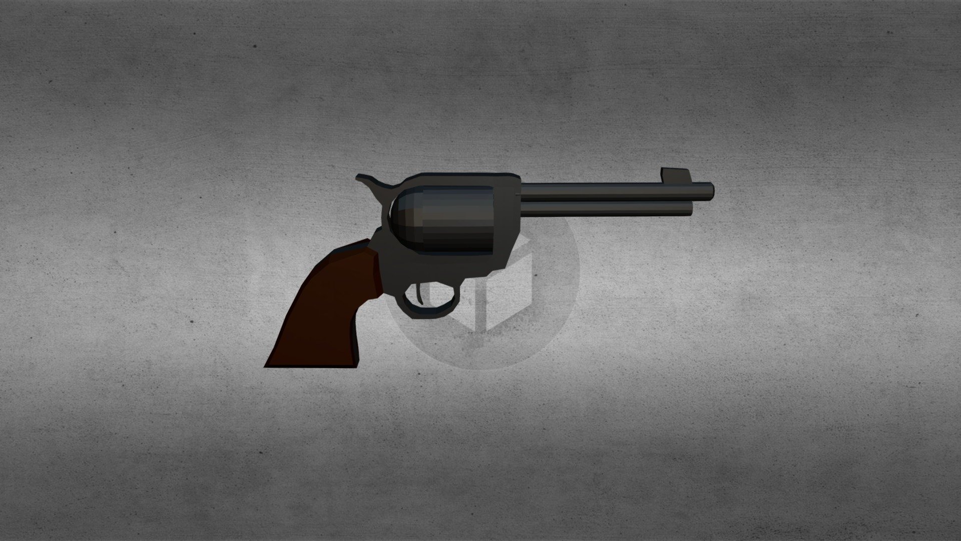 Revolver lowpoly - 3D model by mauroverdugo [76673e0] - Sketchfab