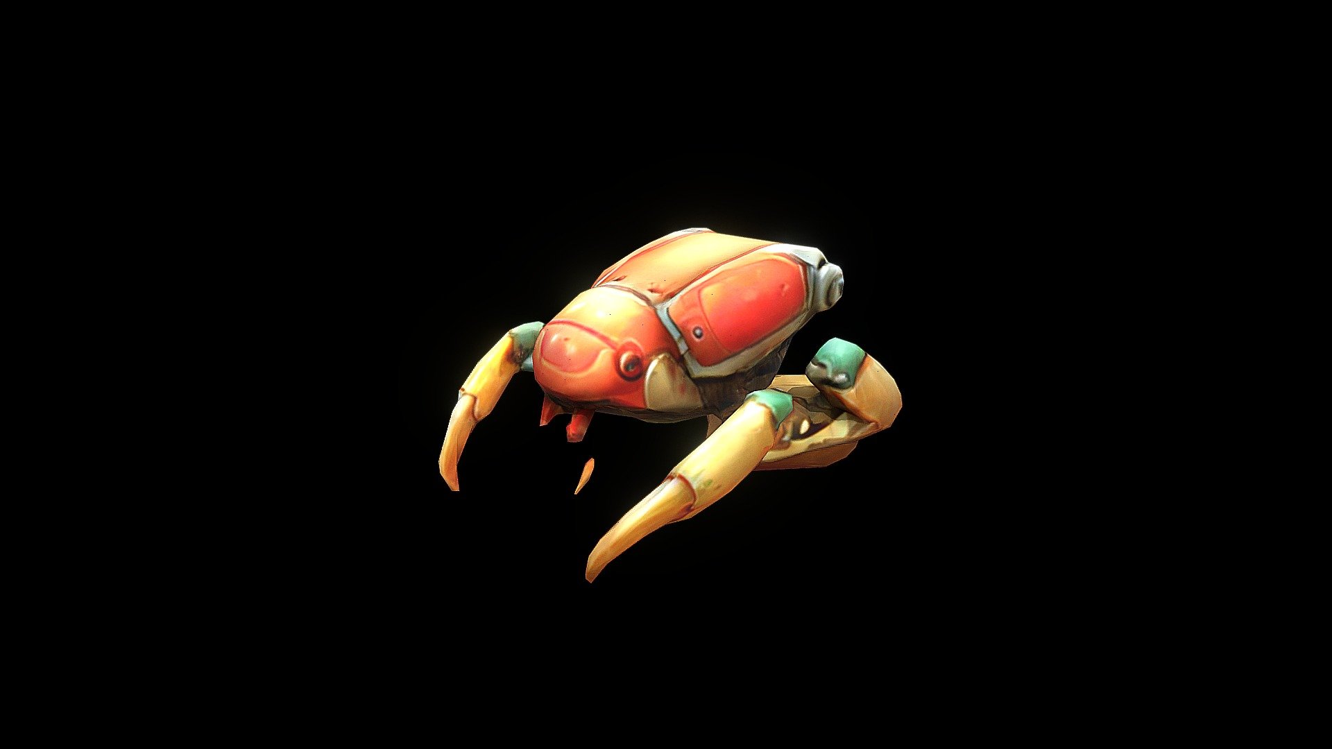 an illustration of a robotic crab in the dese - Download Free 3D model ...