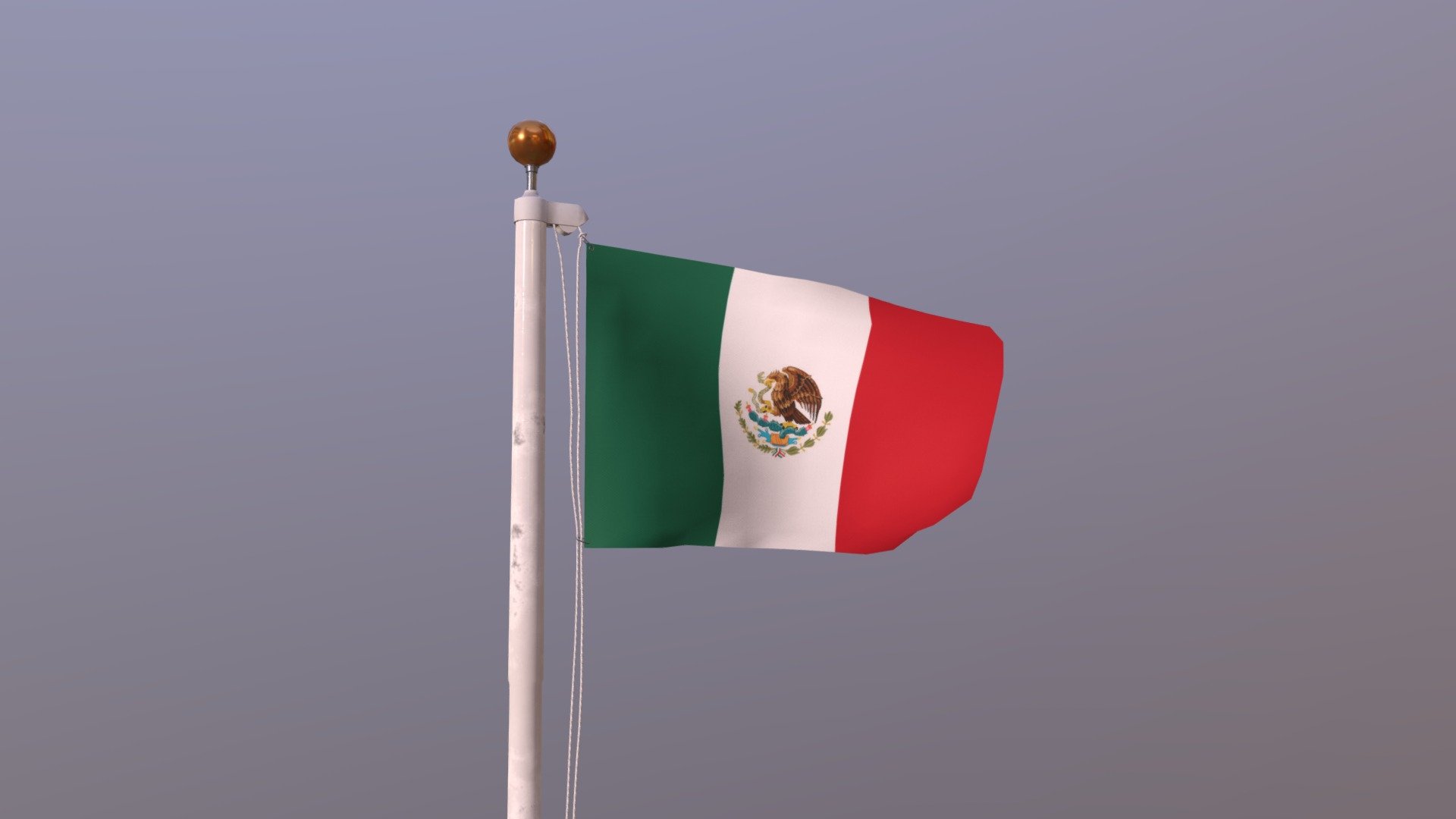 Flag of Mexico (animated) - 3D model by mihais (@m1hais) [766809a ...