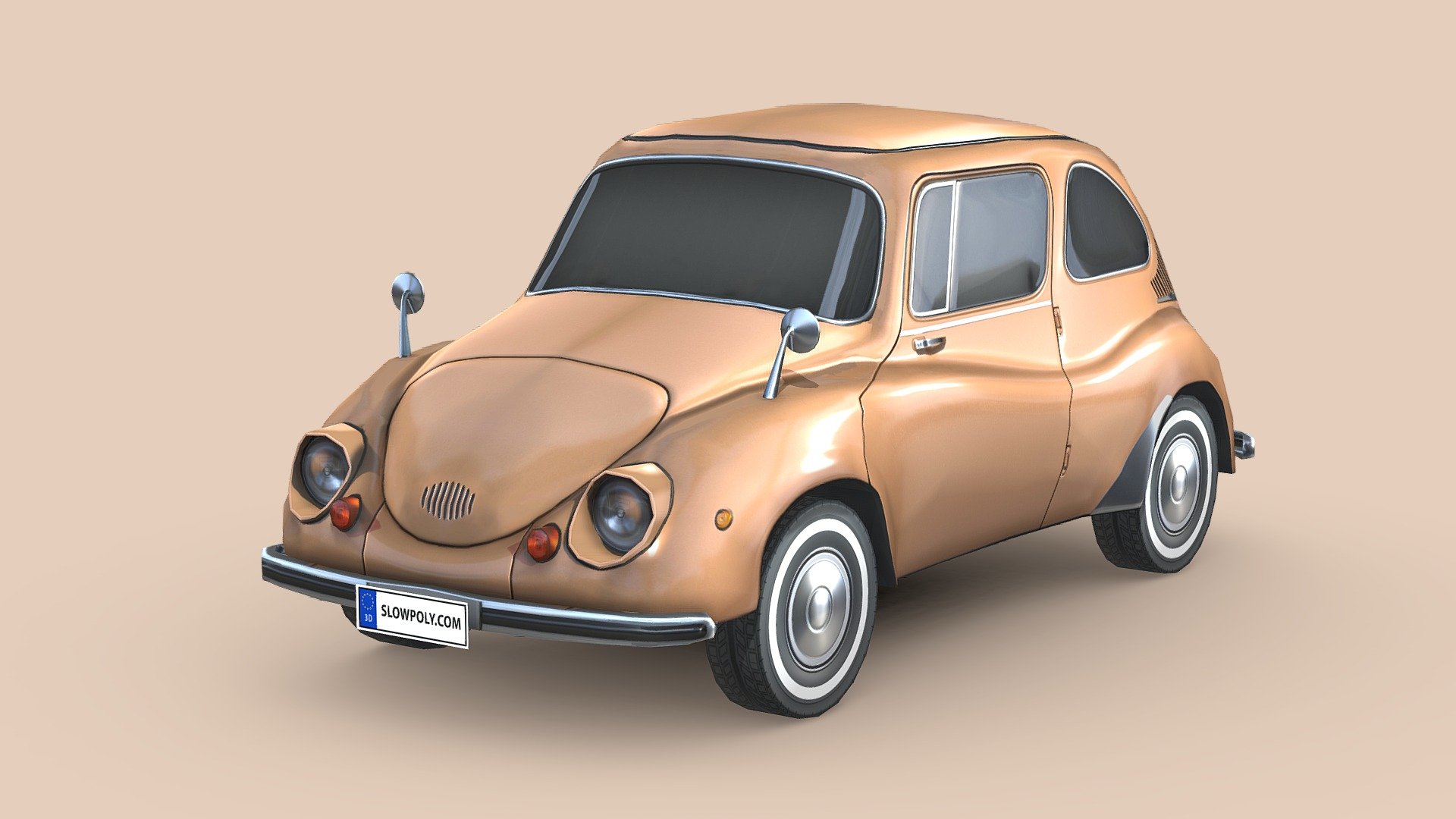Subaru 360 1958 - 3D model by slowpoly [76683e2] - Sketchfab