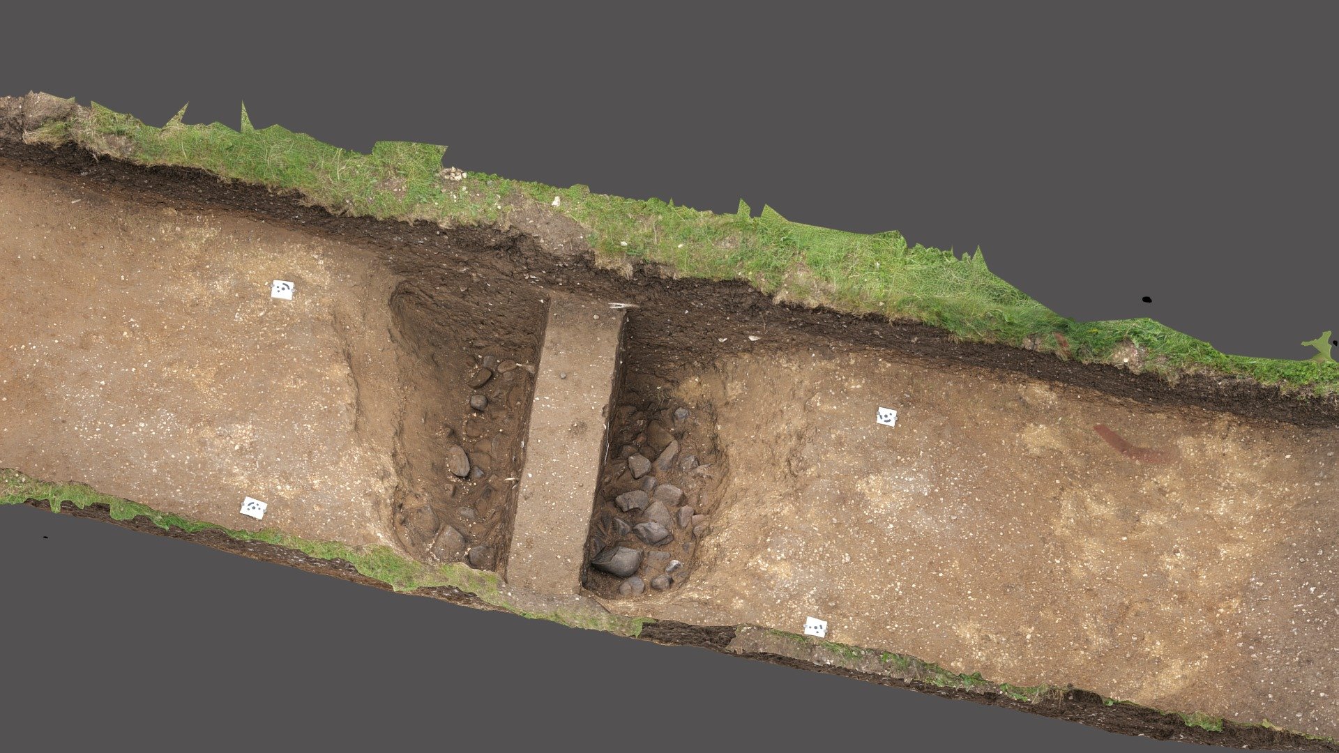 70 Al partially excavated Fire-Pit - 3D model by Professor Dominic ...