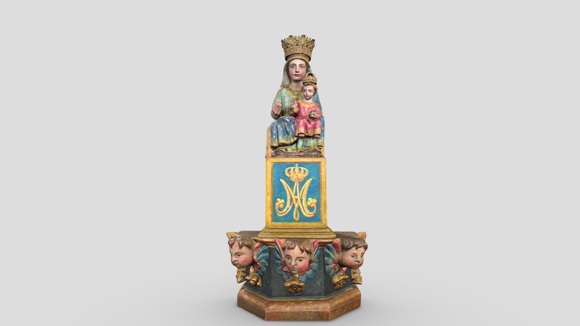 Virgen de Ronte - Osorno La Mayor (Palencia) - 3D model by Zoilo ...