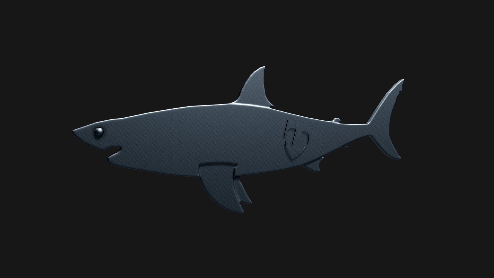 Hyundai Coupe/Tiburon/Tuscani - Shark Badge - Download Free 3D model by ...