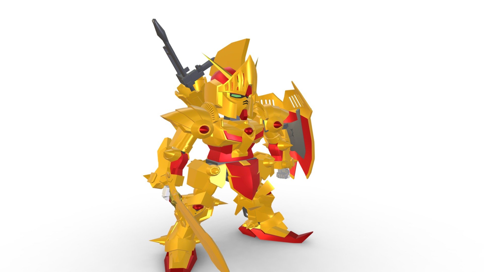 SD Knight Gundam - 3D model by krit yamsaso (กฤษณ์ แย้มสระโส) (@krit ...