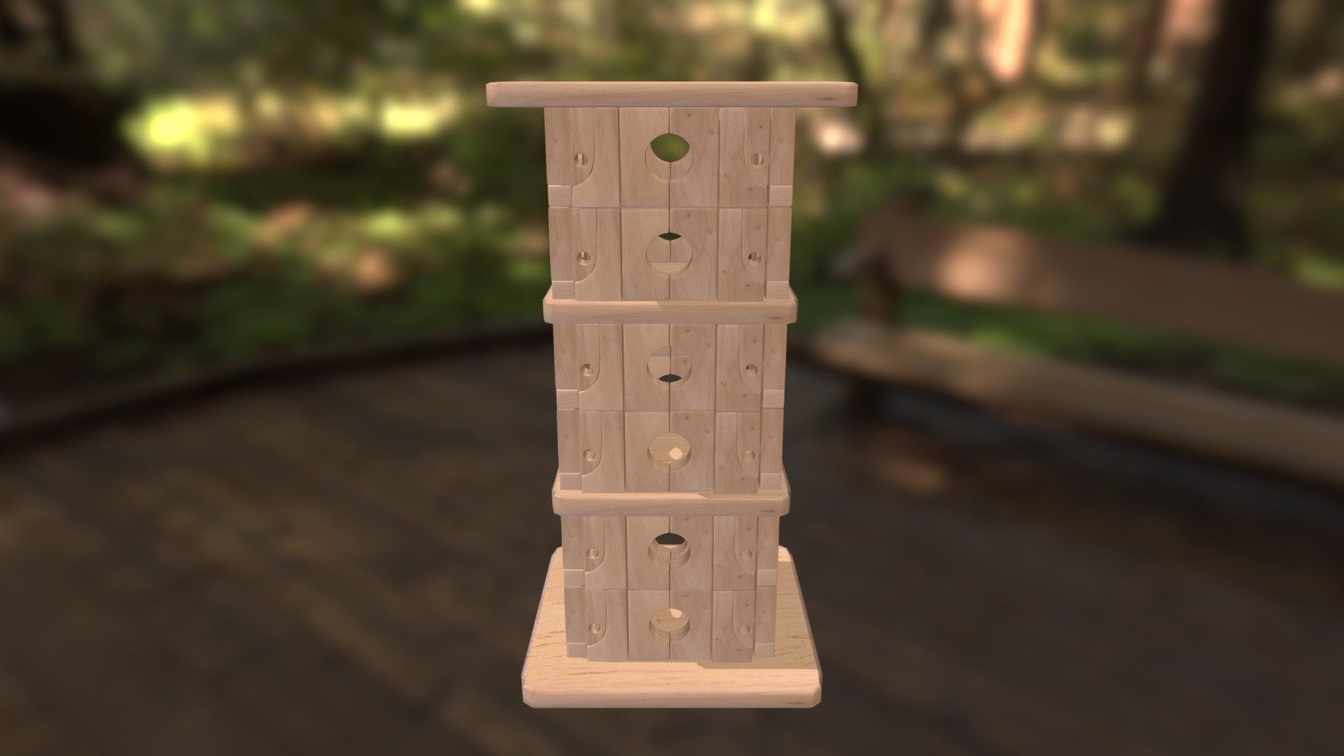 Birdhouse Unit Block - 3D model by ketakipawar [76769be] - Sketchfab