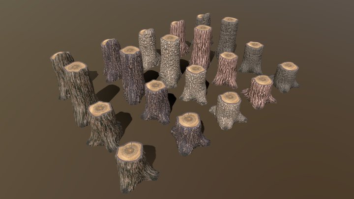 Tree-stumps 3D models - Sketchfab