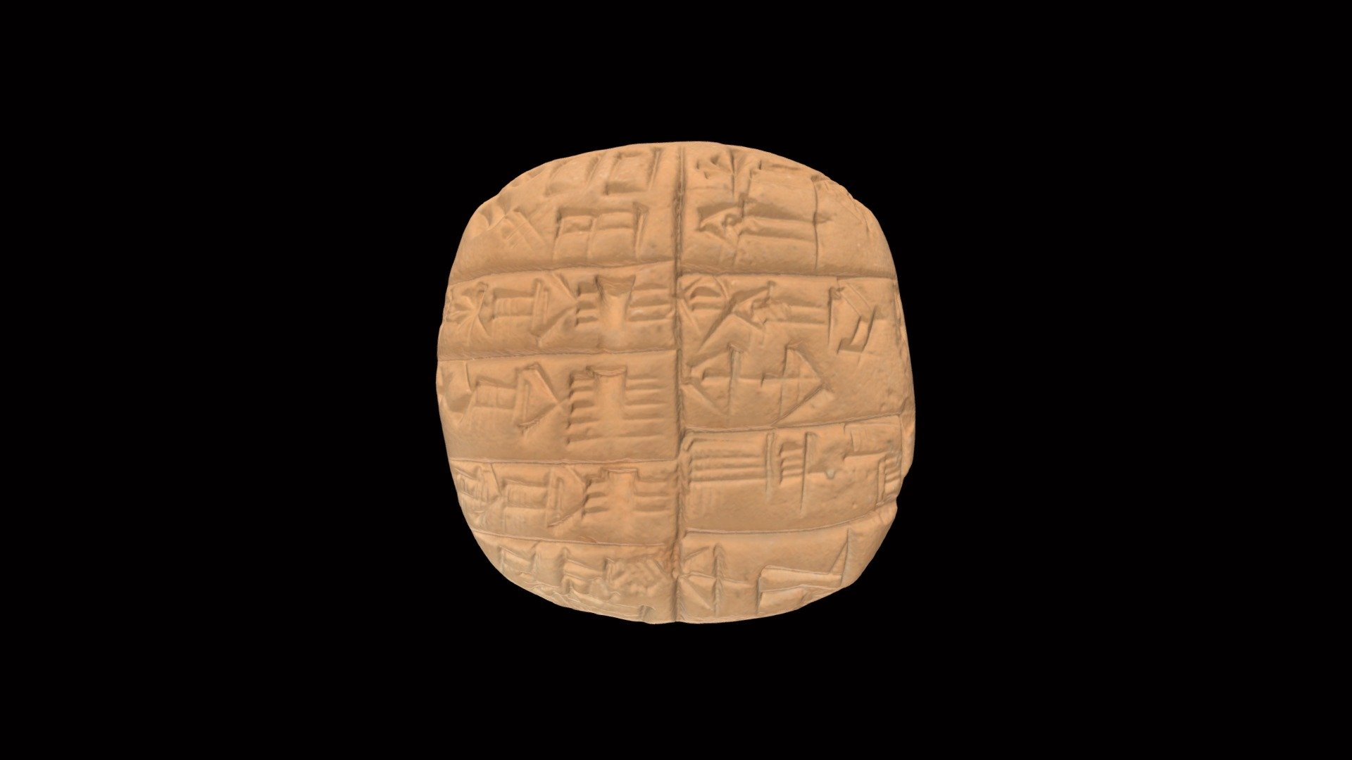 Cuneiform Tablet HMANE1903.11.7 - 3D model by Harvard Museum of the ...