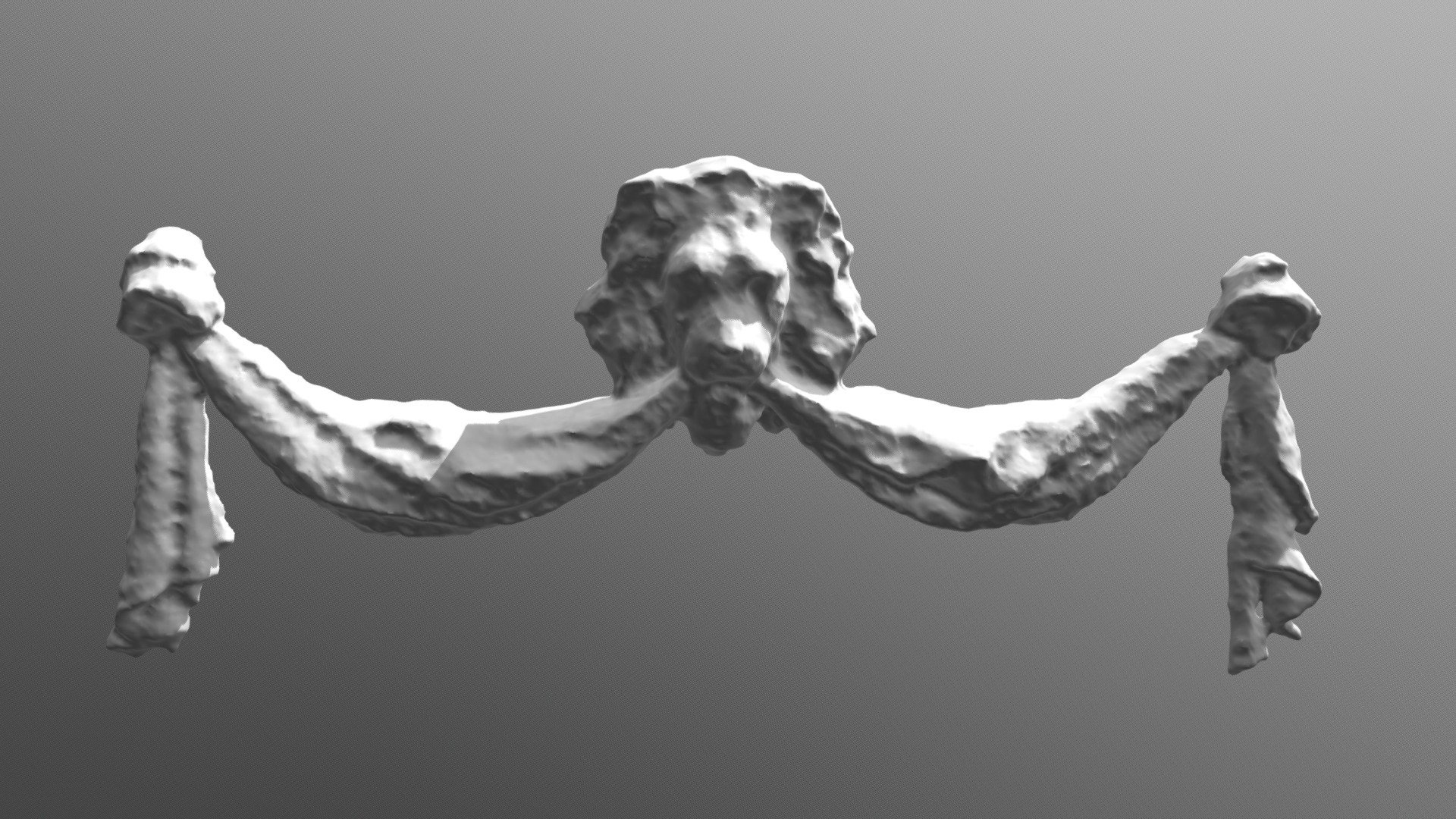 Leeuwenkop met doek - 3D model by indigorise [767c186] - Sketchfab