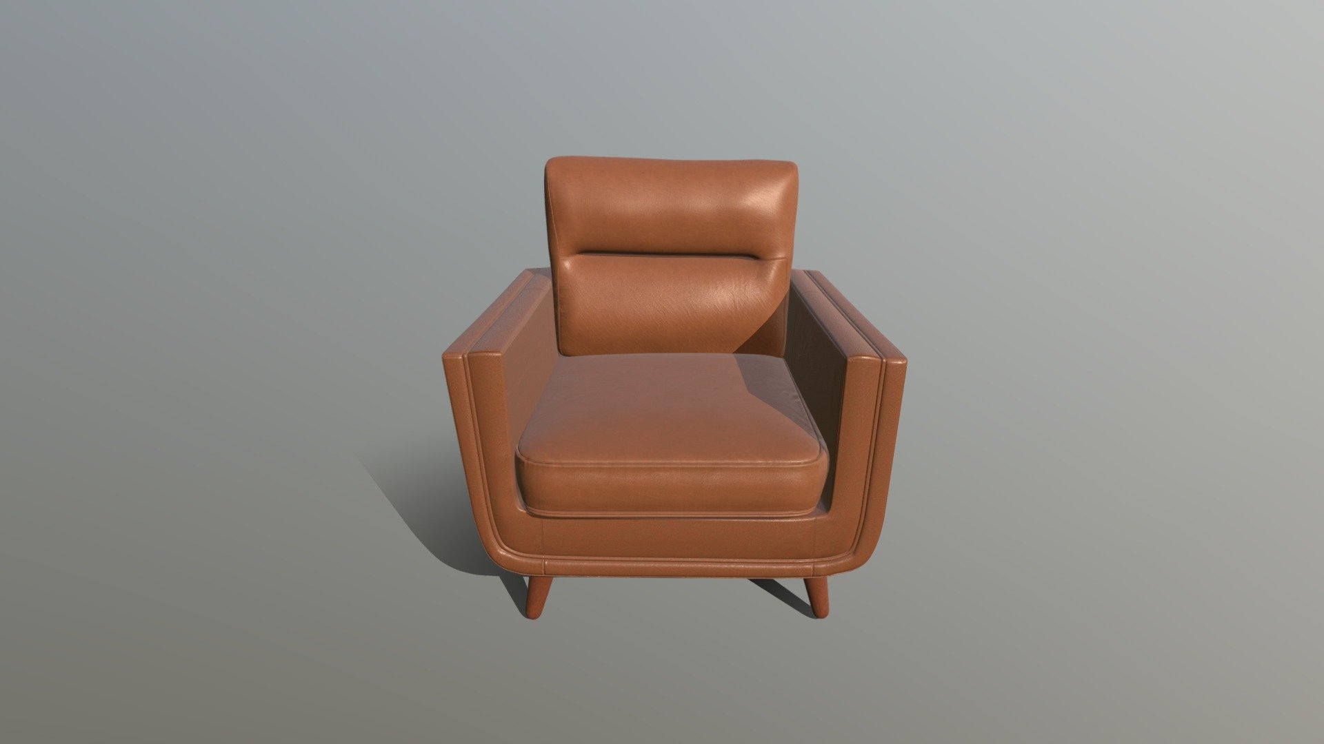 Leather Sofa - Download Free 3D model by Bishal Chetri (@bishalchetri ...