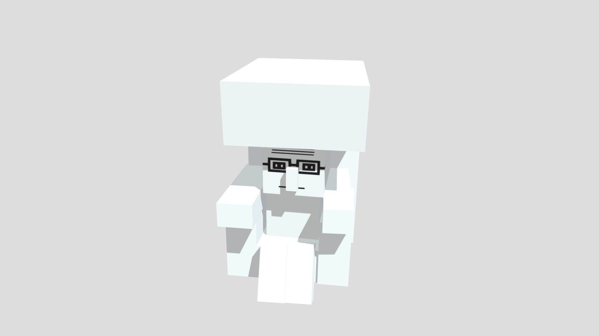 Minecraft Big Brain Meme - 3D model by Maxtubegaming [767f4d0] - Sketchfab