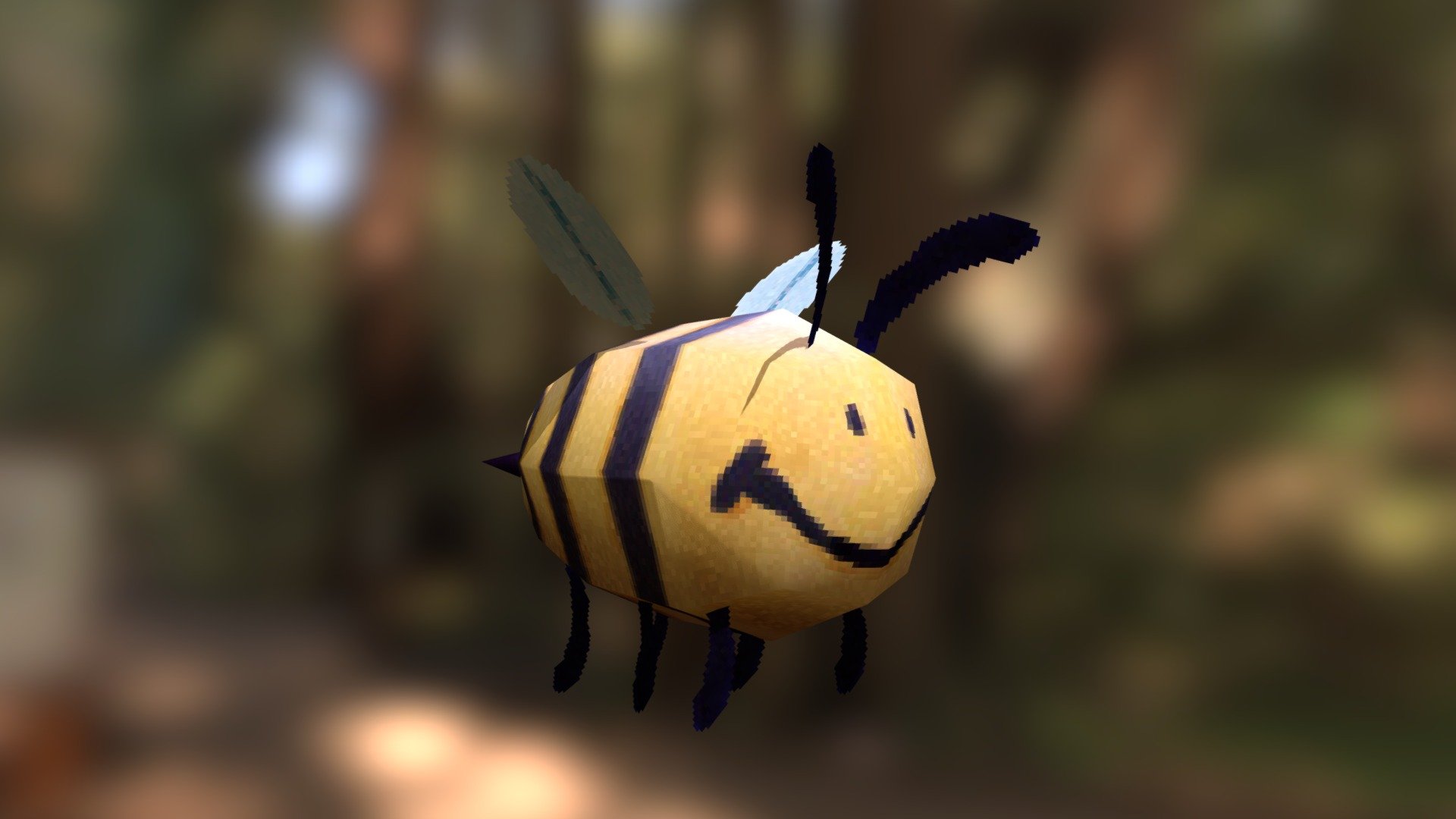 Smiley Bee - Download Free 3D model by uosew [76801d3] - Sketchfab