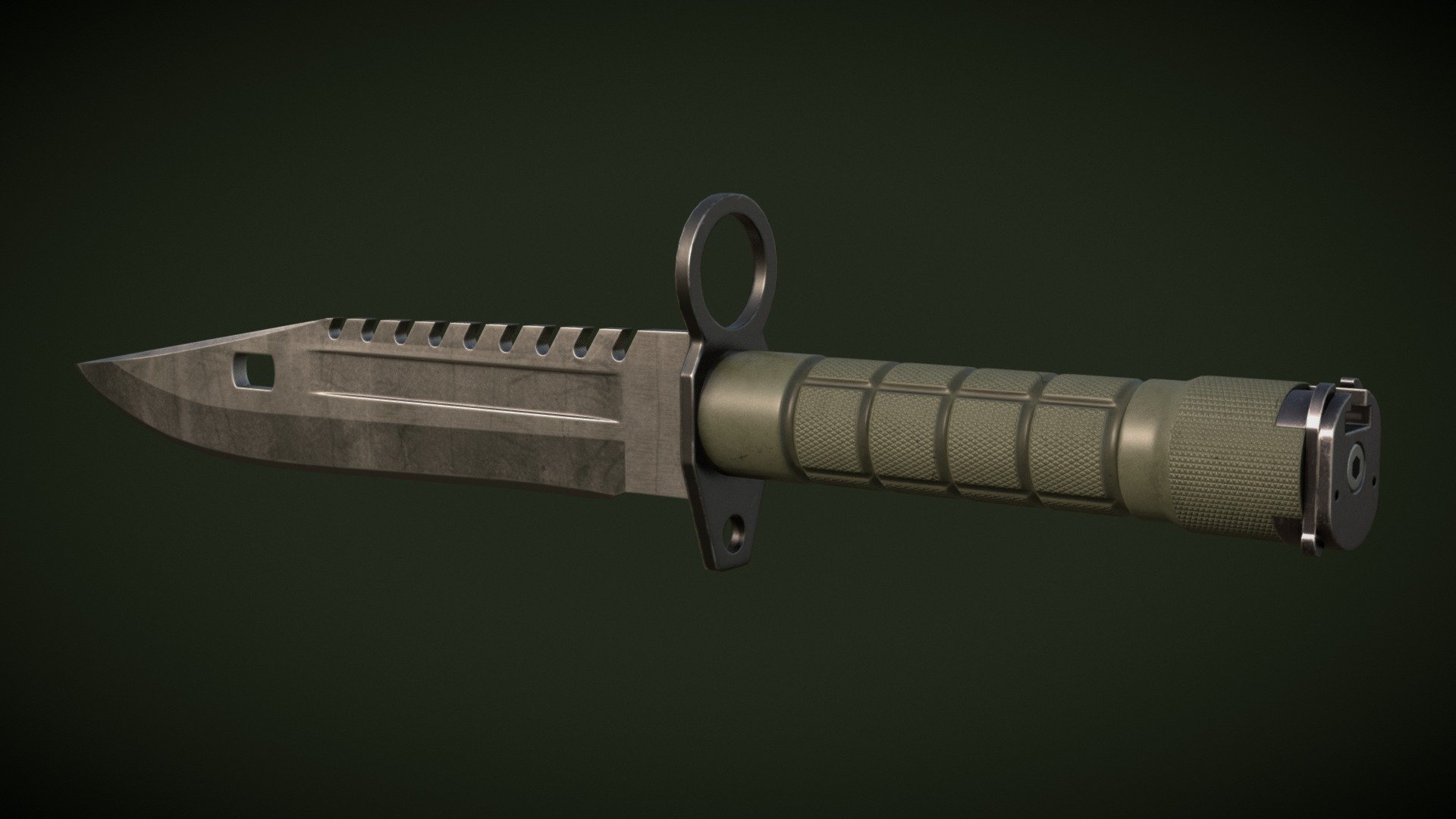 M9 Bayonet - 3D model by Wellington Silva (@GaranhaoVirtual) [76804d9 ...