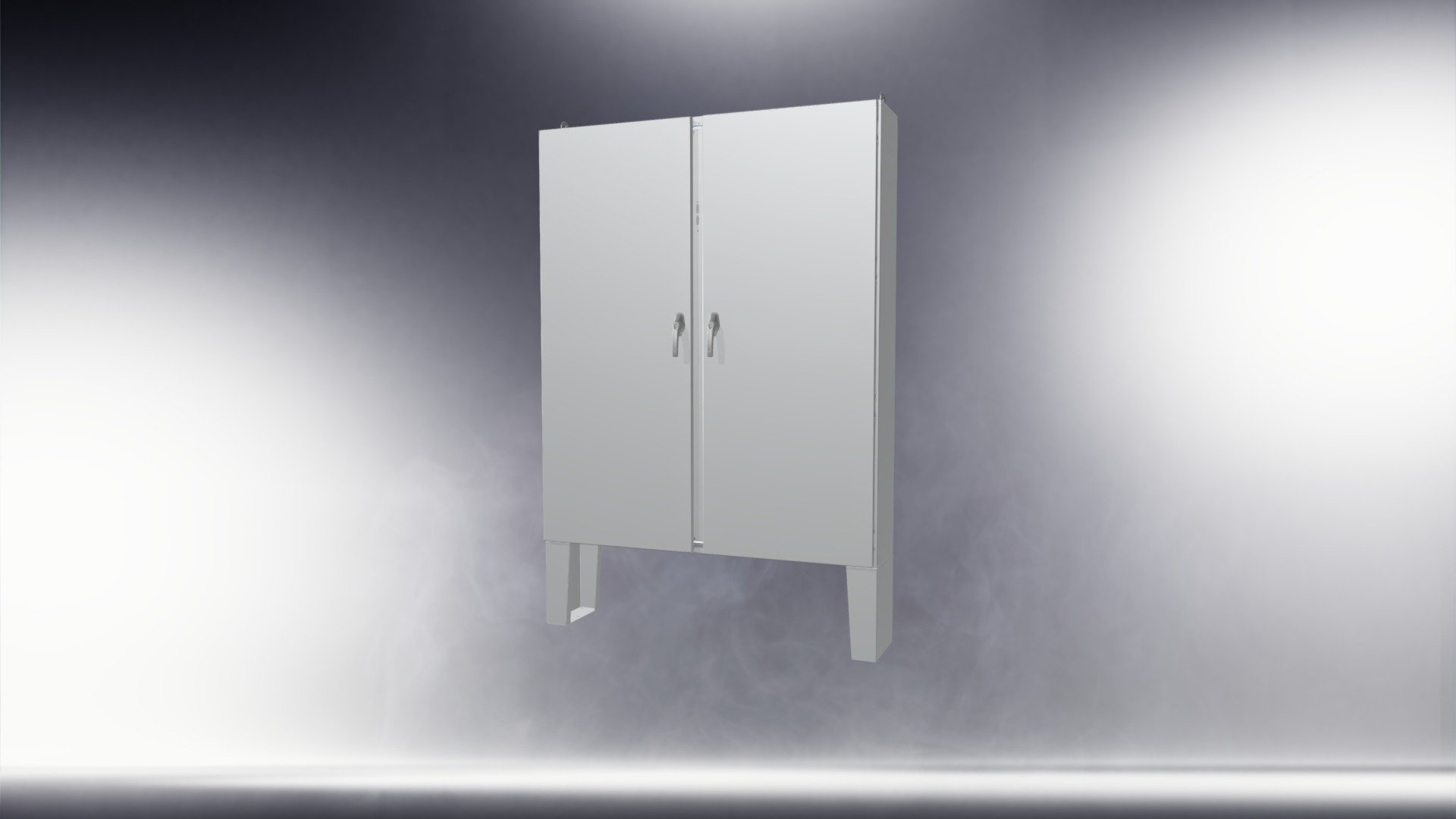 Double door enclosure for center post mounted - 3D model by EXM ...