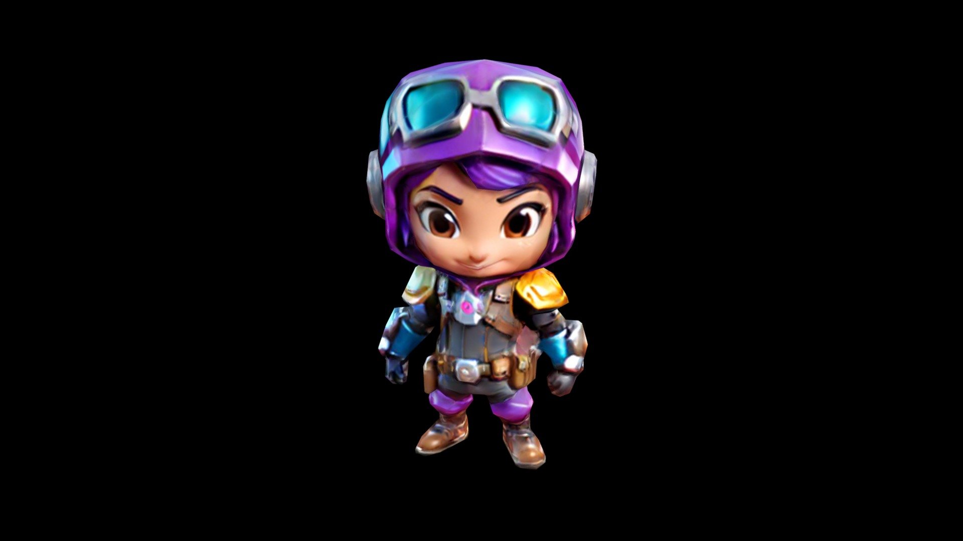 A toy character is shown from - Download Free 3D model by klrxyz ...