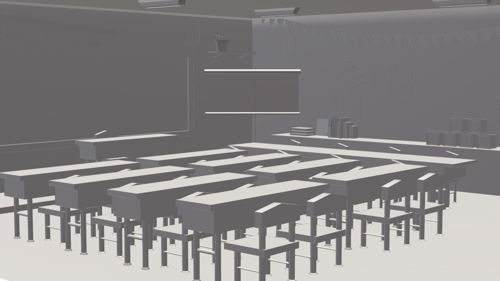 classroom background 3D model - 3D model by vaibhavwalke2000 [76838ea ...