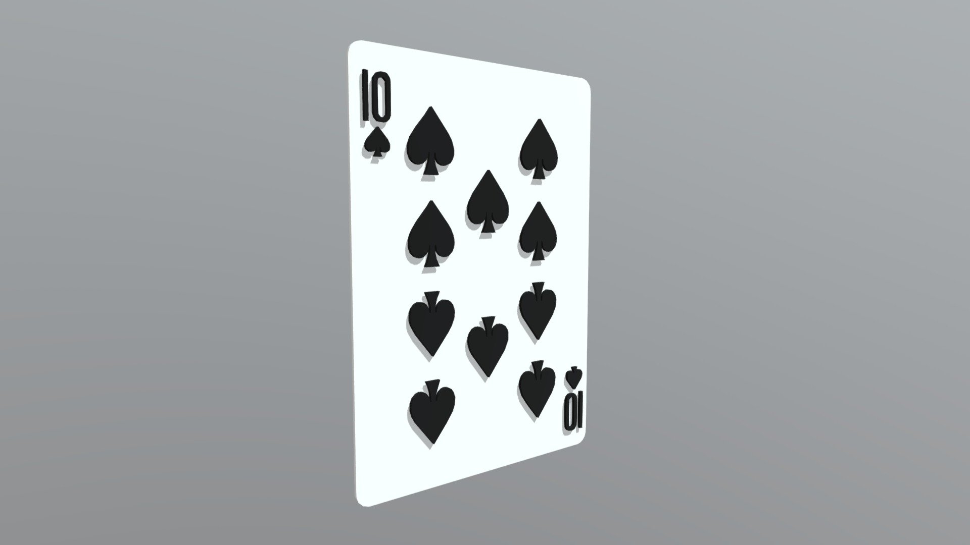 Ten of Spades - 3D model by Fakush [76853d9] - Sketchfab