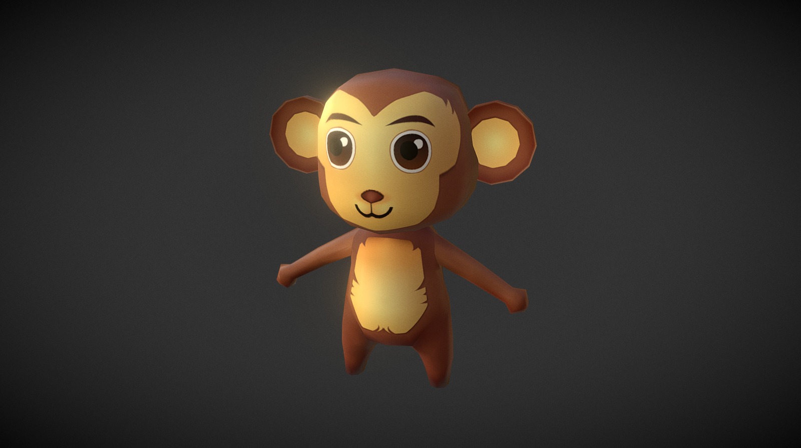 Monkey - 3D model by YOURS (@double2) [7686055] - Sketchfab