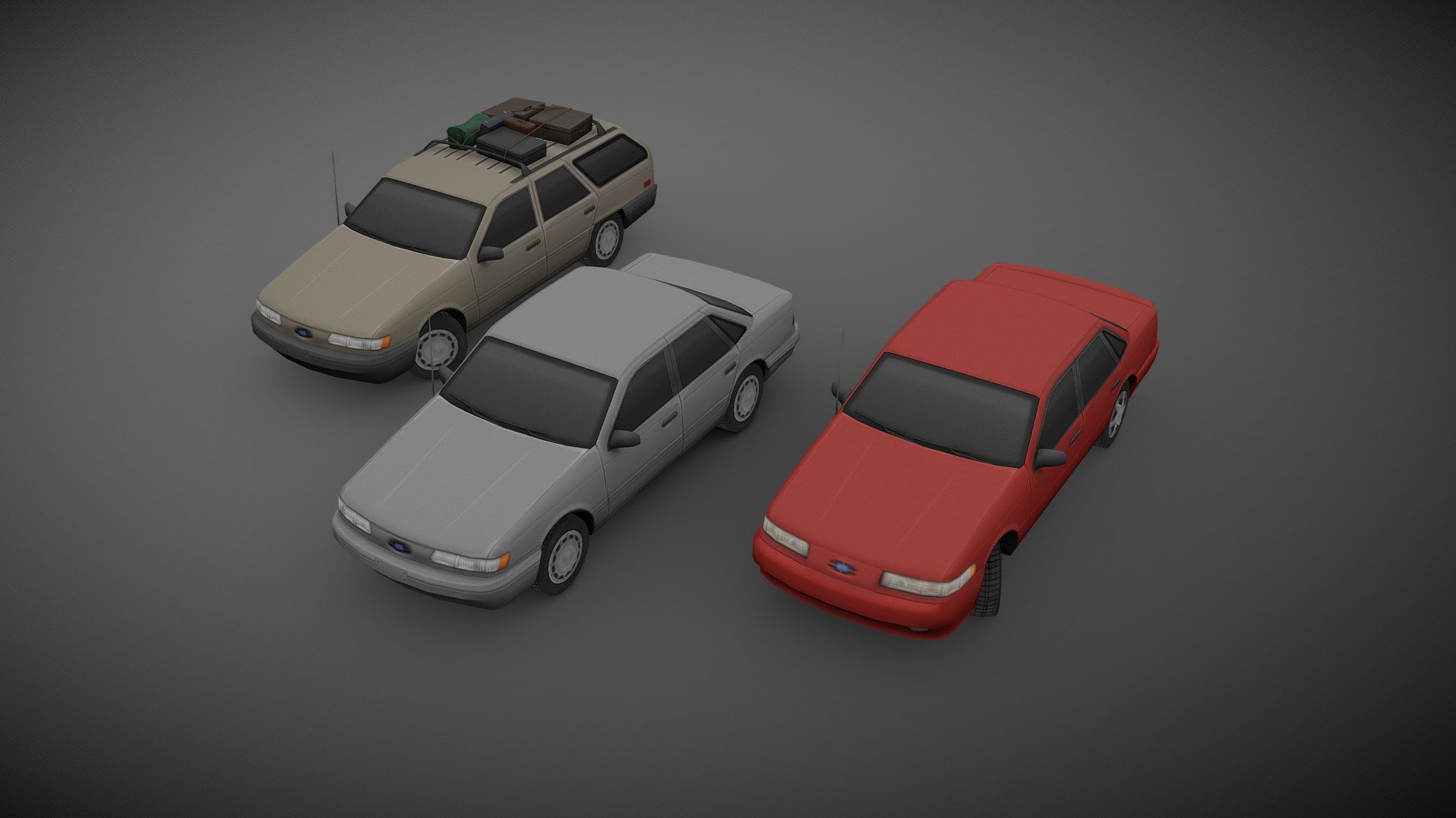 '93 Ford Taurus - 3D model by KI5 (@KI5mods) [7687d07] - Sketchfab