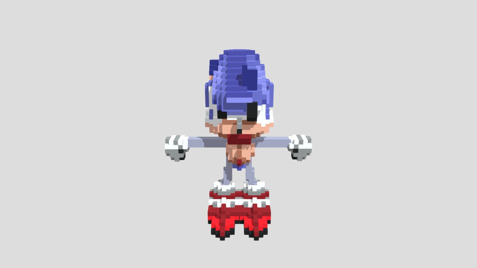 Genesis Pixel Sonic - 3D model by jayala.1977.ja [7687e05] - Sketchfab