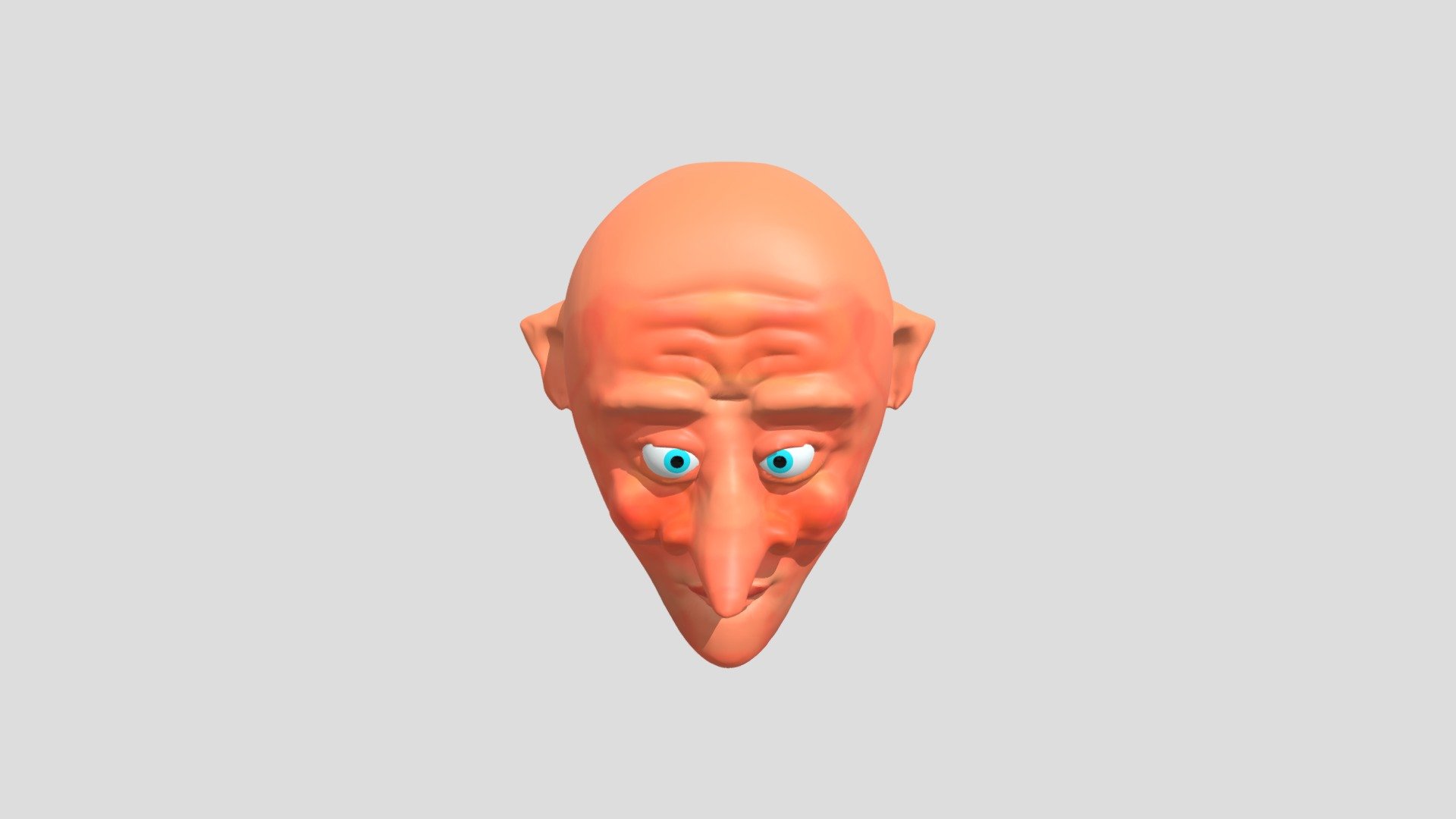 Old man Face 3D - Download Free 3D model by Prashant (@pt802191 ...