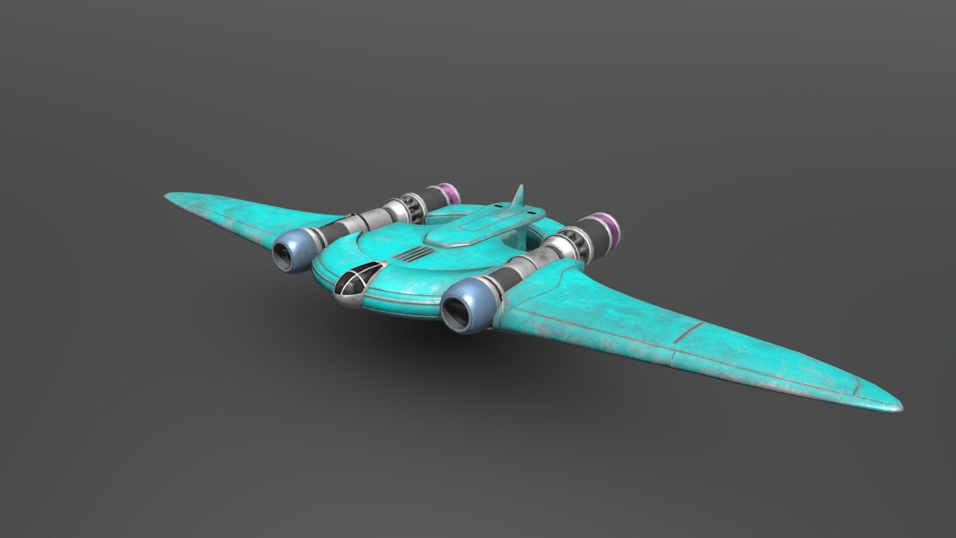 Spaceship - 3D model by B R (@user1478963) [768fe0d] - Sketchfab