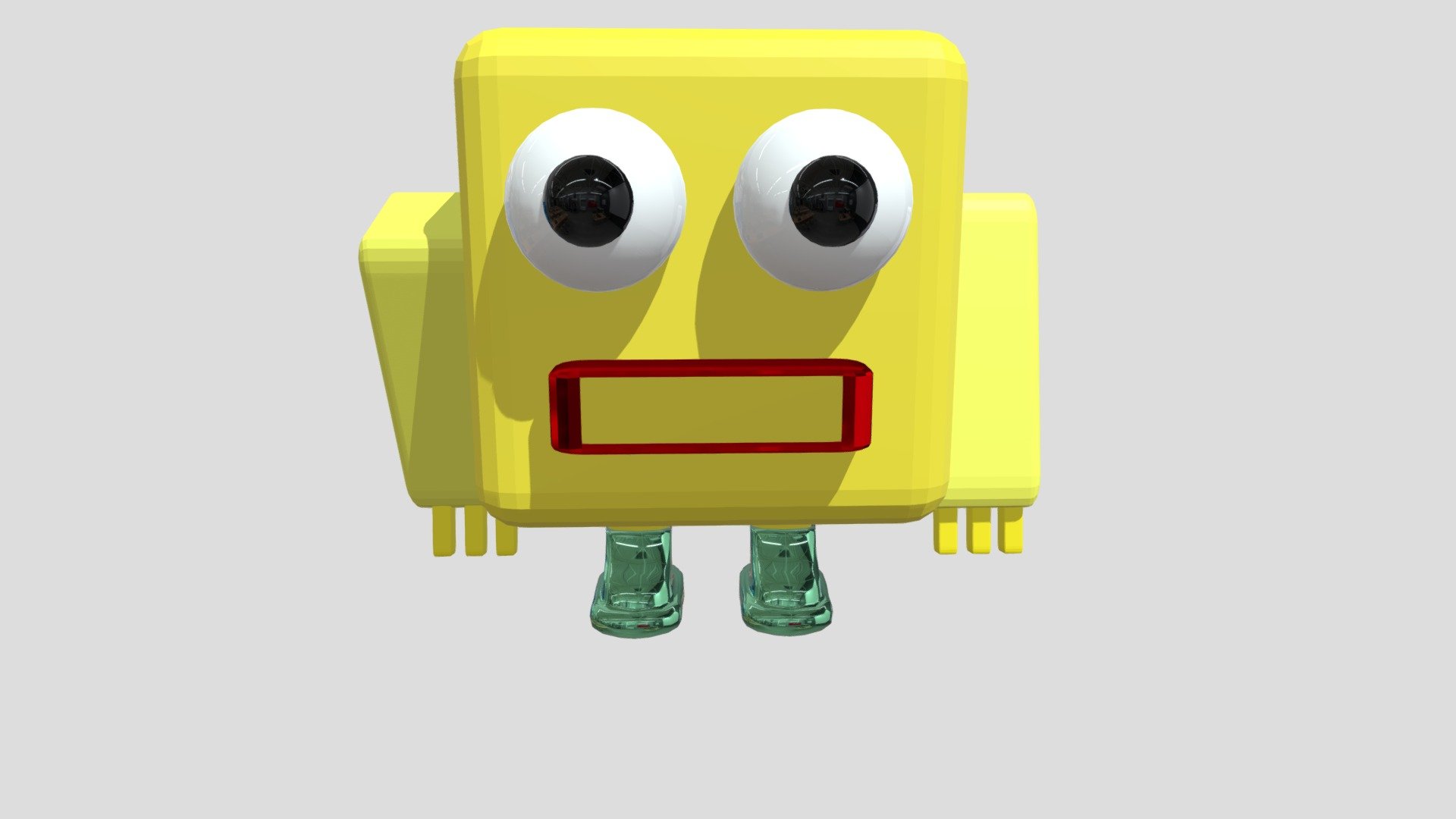 Spongebob Blocky - 3D model by sharavannagarajan [76903df] - Sketchfab