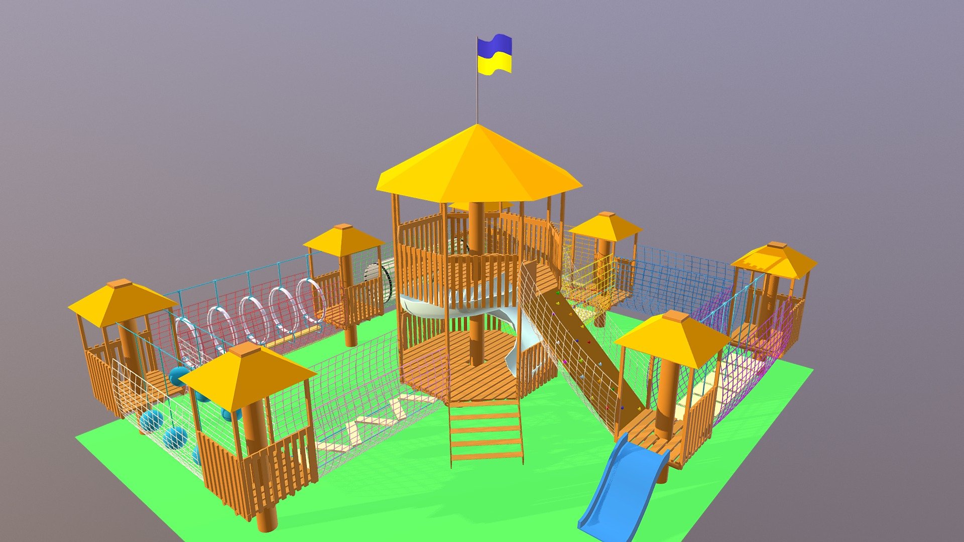 Rope Park - Version 3 (Update) - 3D model by irynaeksaeva ...