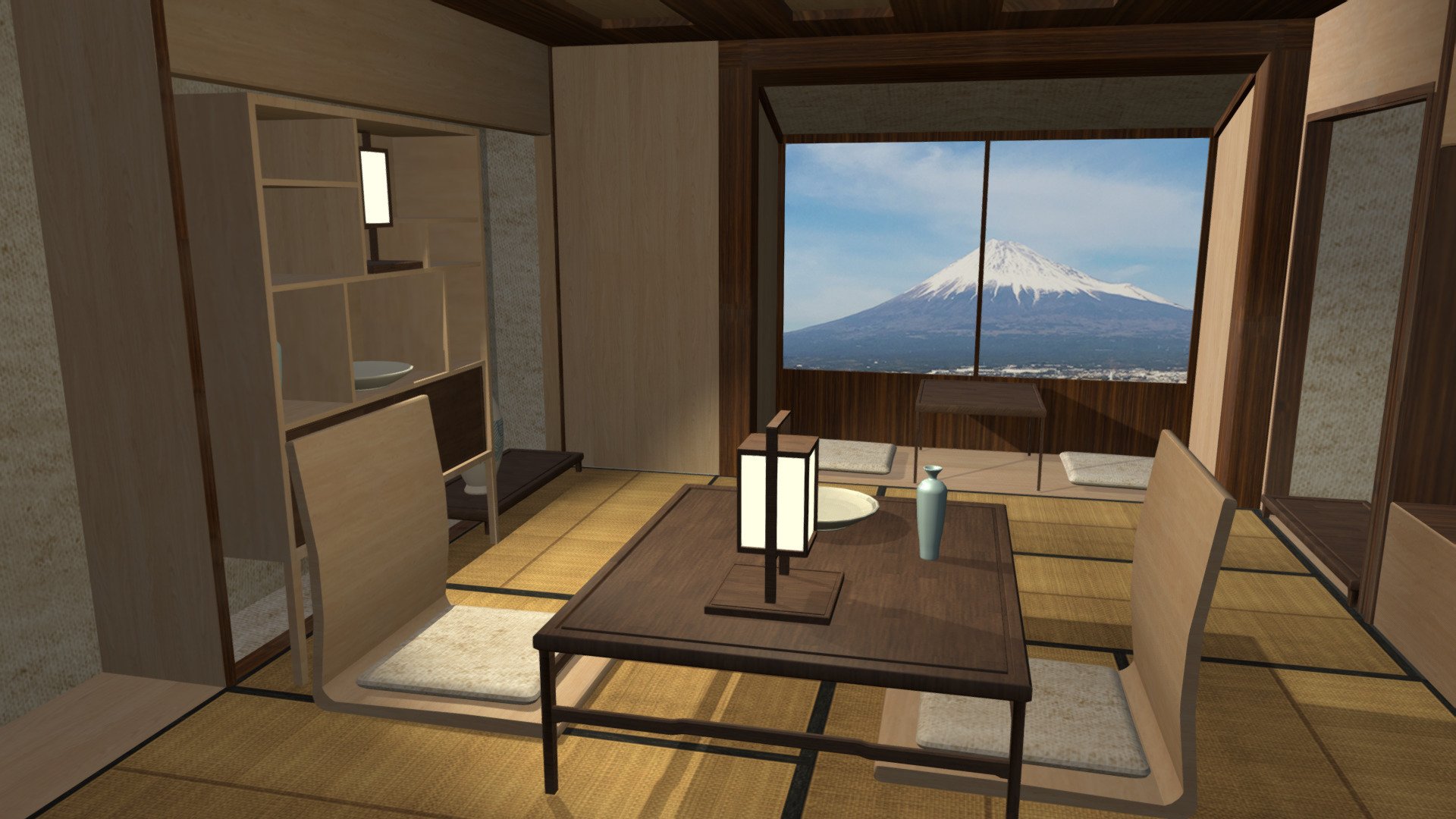 Gam201_Final_ Kailie_Japanese Hotel Room - 3D model by kevinraptor ...