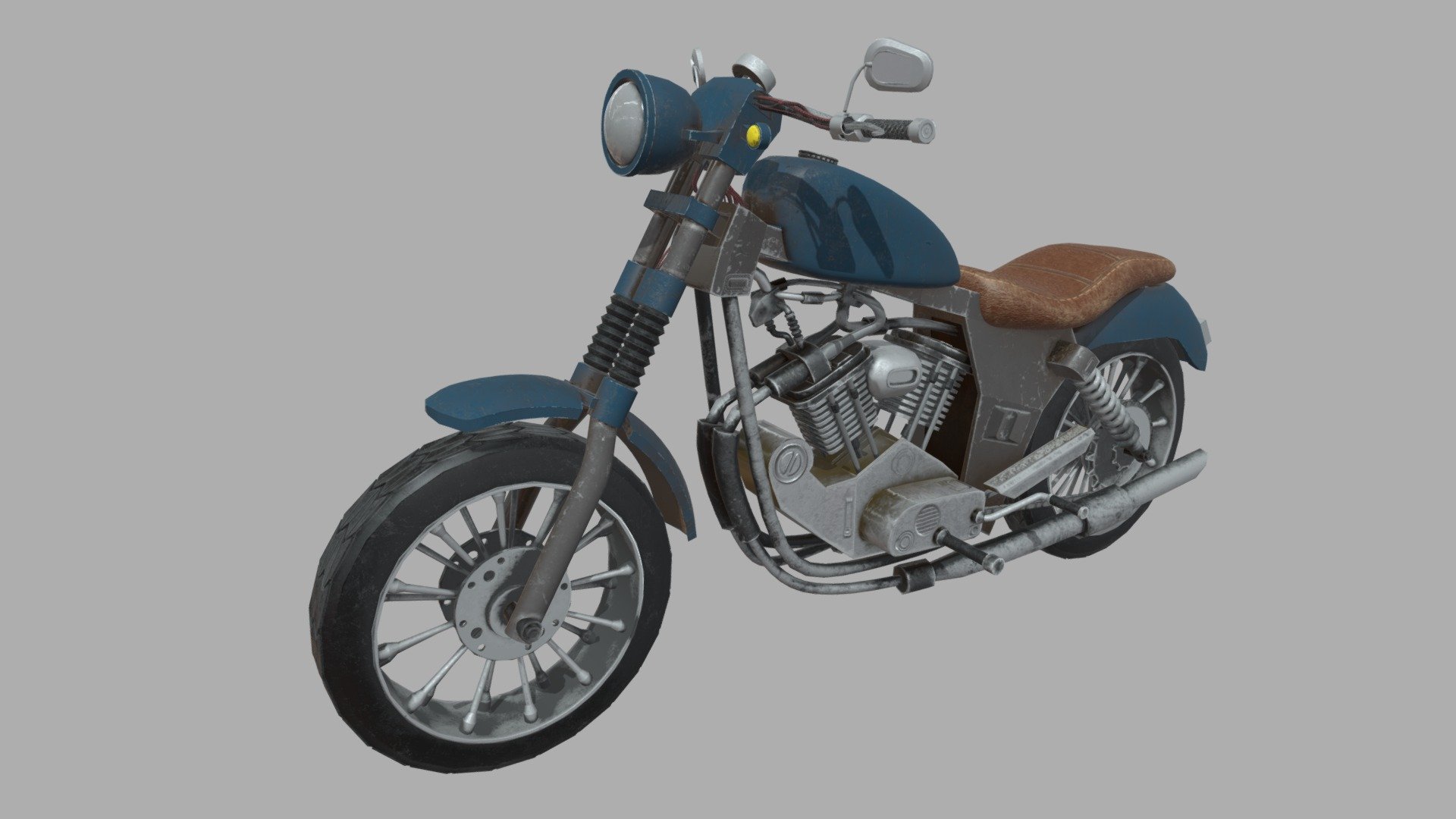 Retro moto - Buy Royalty Free 3D model by Sam Muha (@muhasemen ...