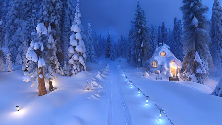 Winter-environment 3D models - Sketchfab