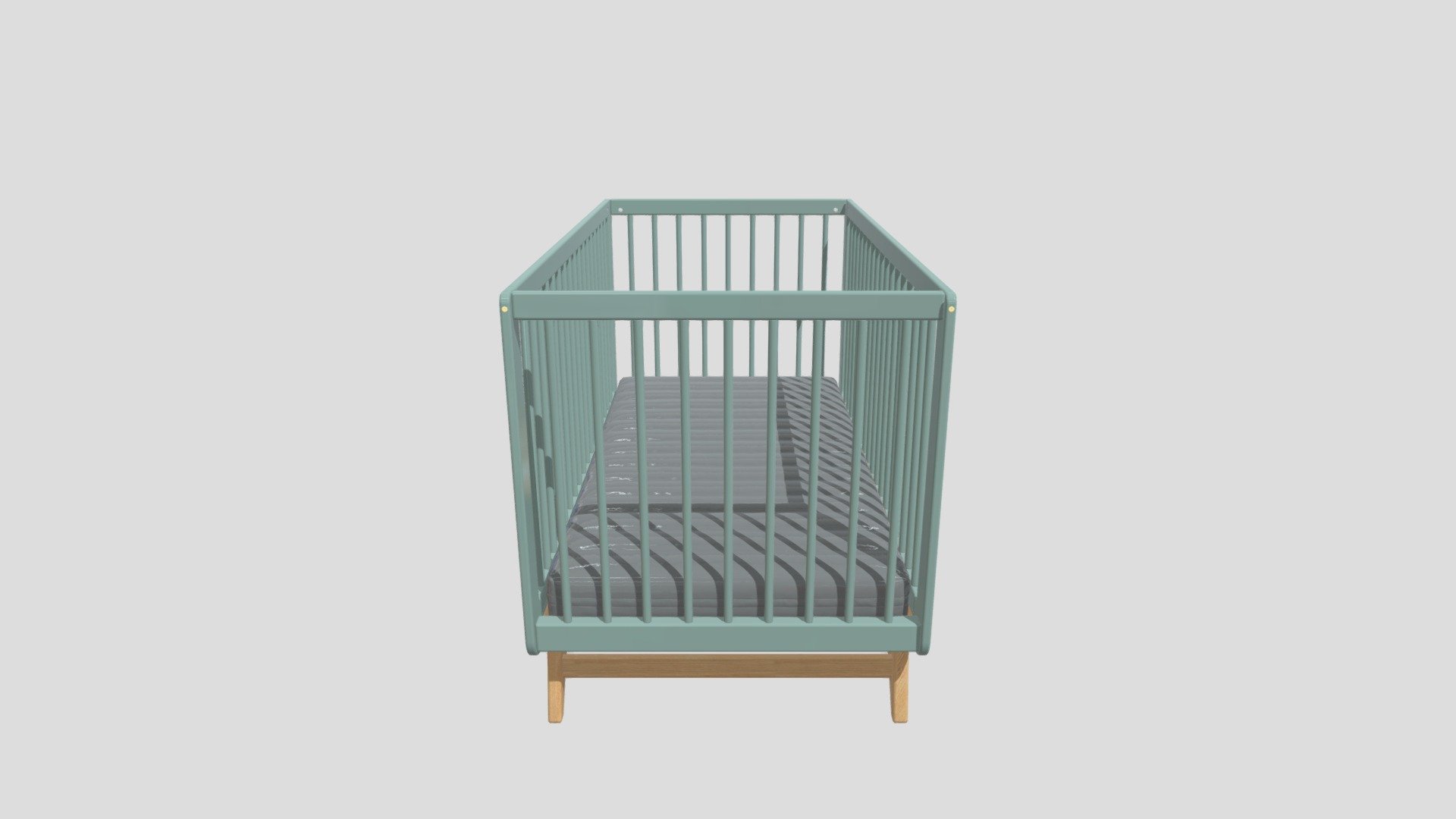 Baby wooden bed model - 3D model by SaGor_BD [7694134] - Sketchfab