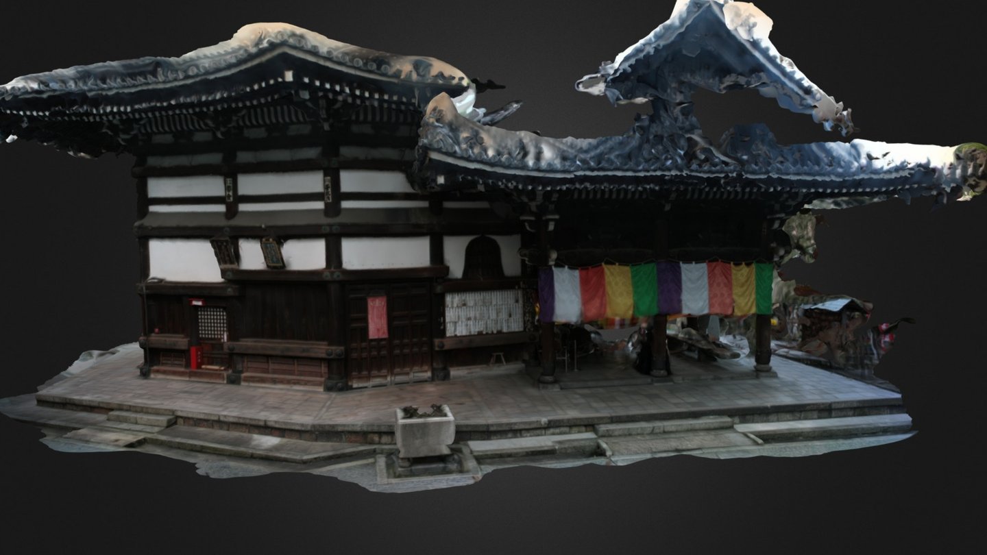 Japanese Temple - 3D model by glaze [7694a12] - Sketchfab