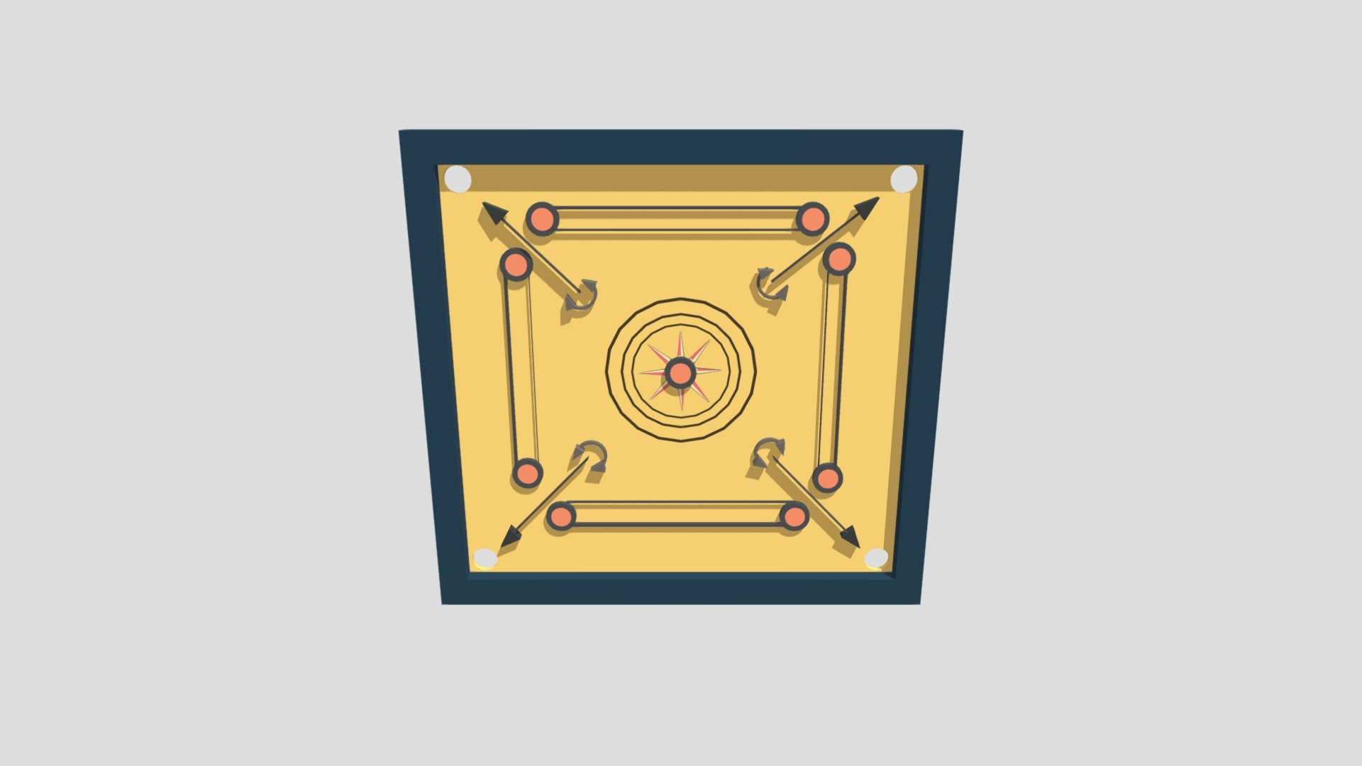 CARROM BOARD - 3D model by ANKITHA.M.D [76950ad] - Sketchfab