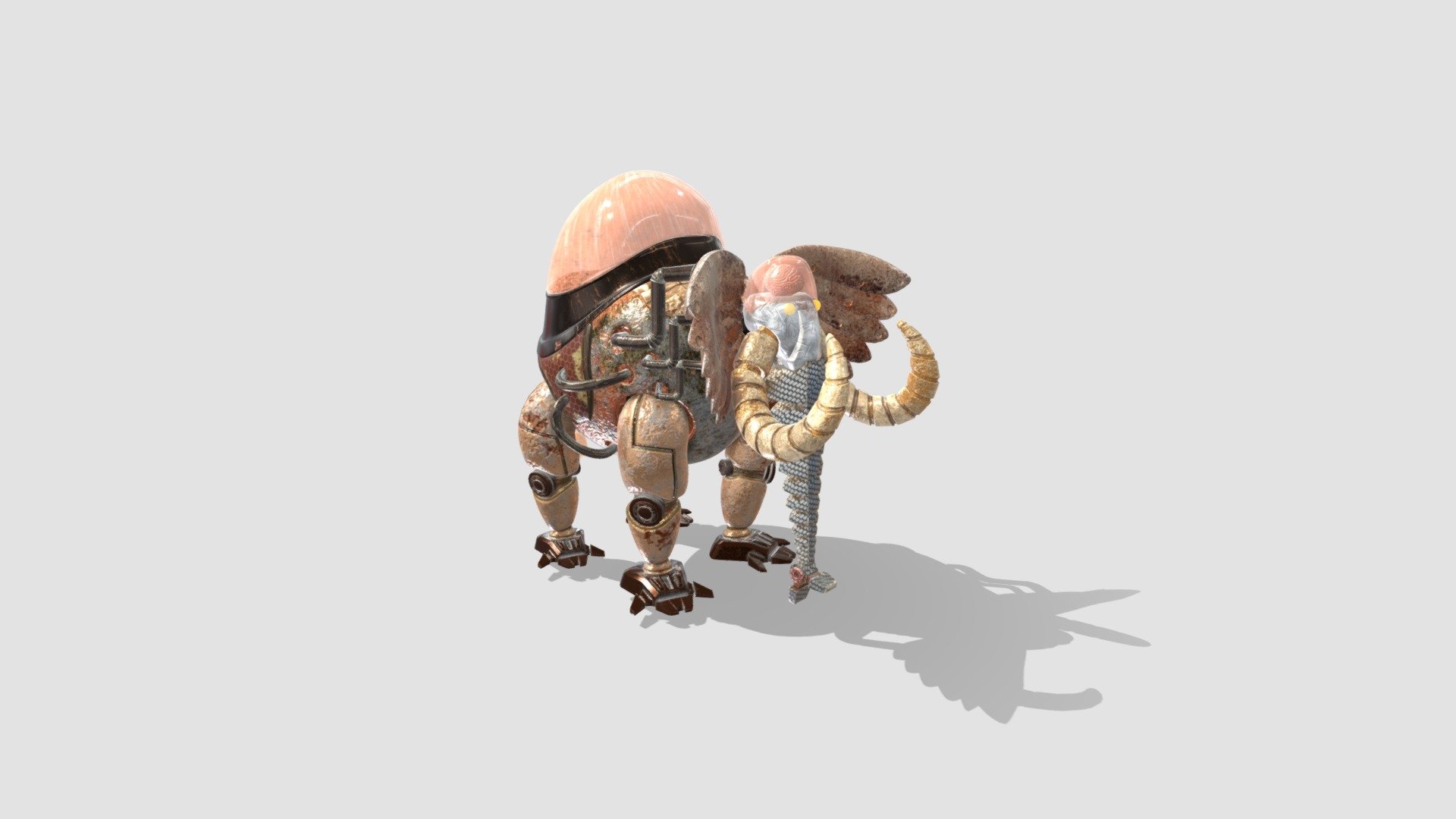 Elephant Robot - 3D model by yanstar [7696043] - Sketchfab