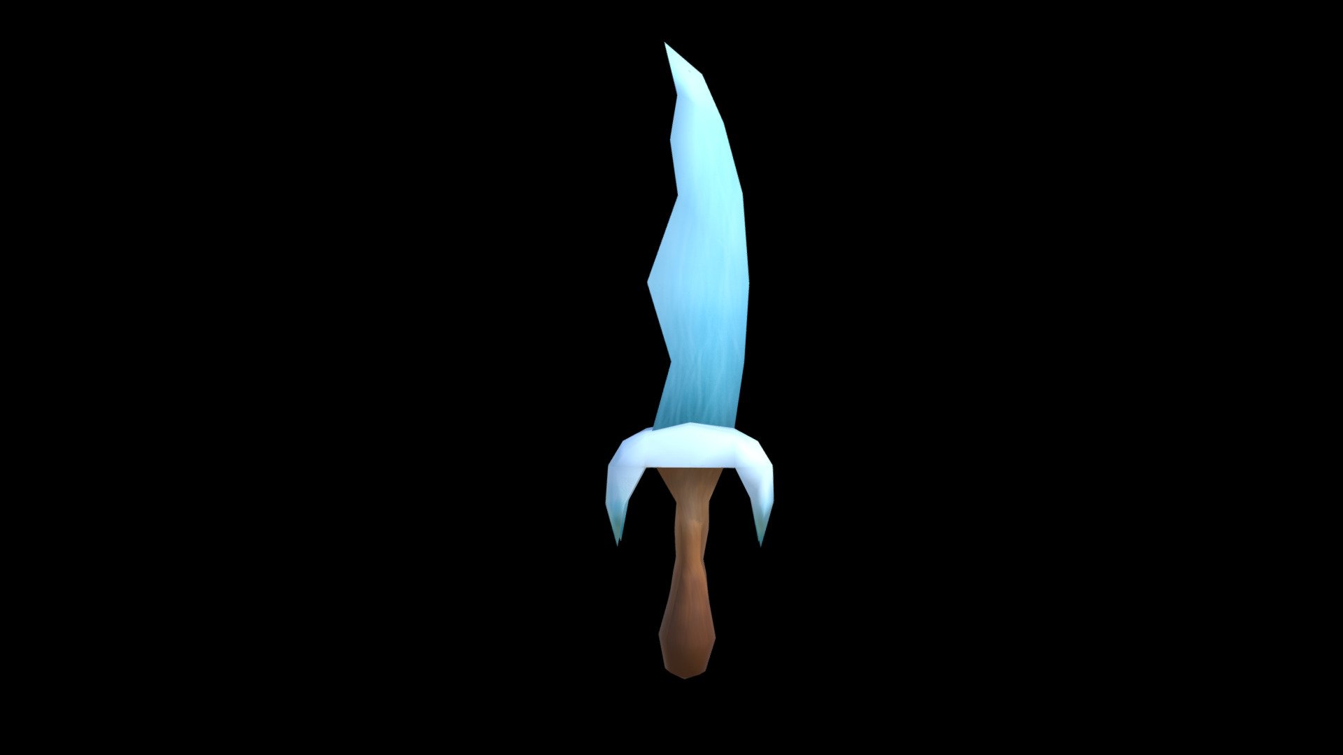 Low Poly Ice Sword, Cartoon/painted texture - 3D model by Even Topland ...