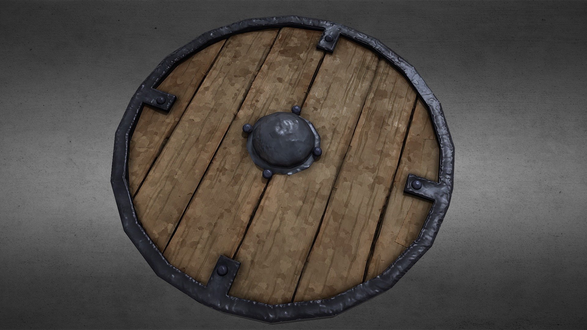 Stylized viking shield - 3D model by Desolation Forge (@Desolation ...