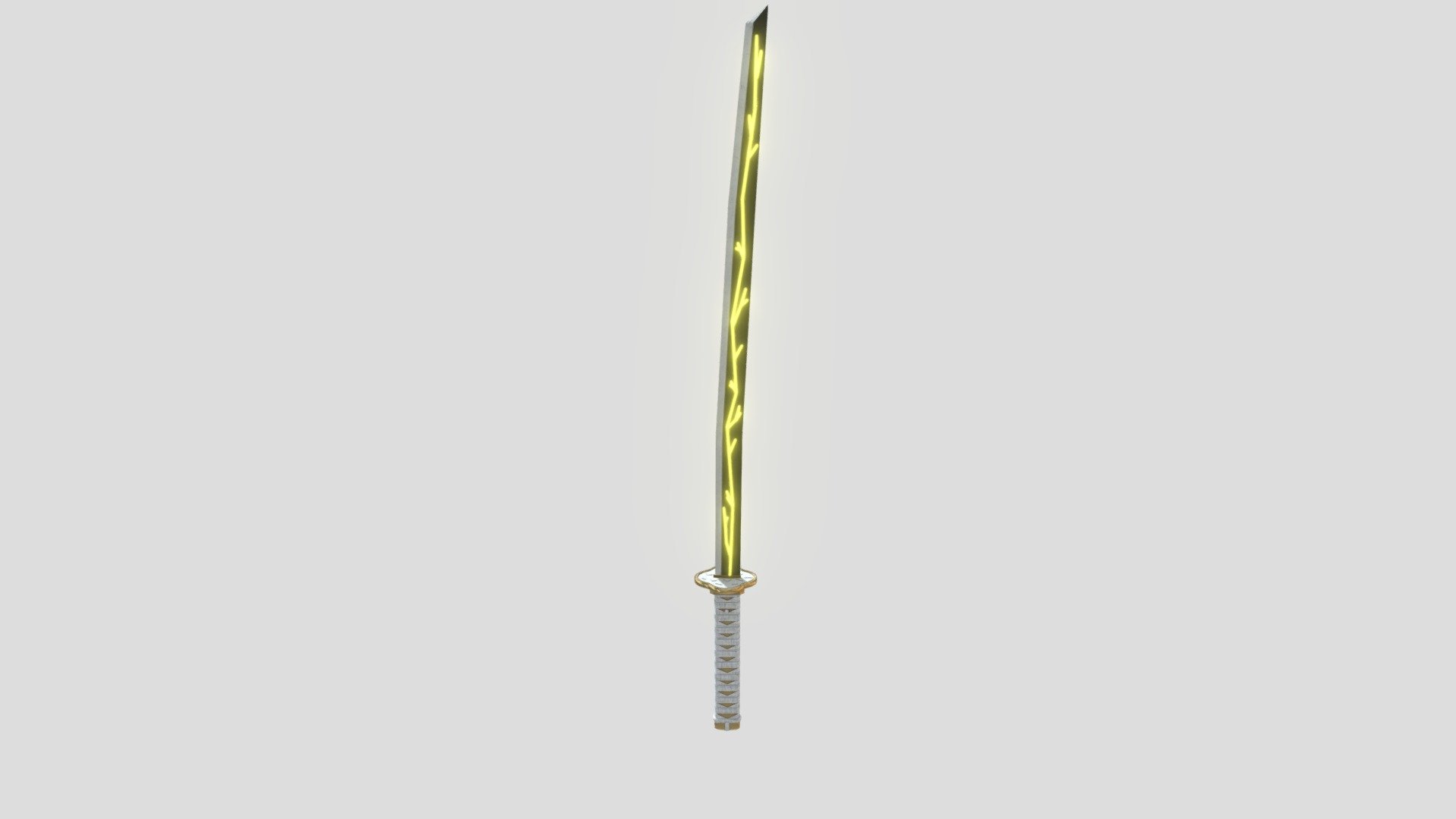 Zenitsu Nichirin Sword - 3D model by Blue Speedster (@wolvehunt12 ...