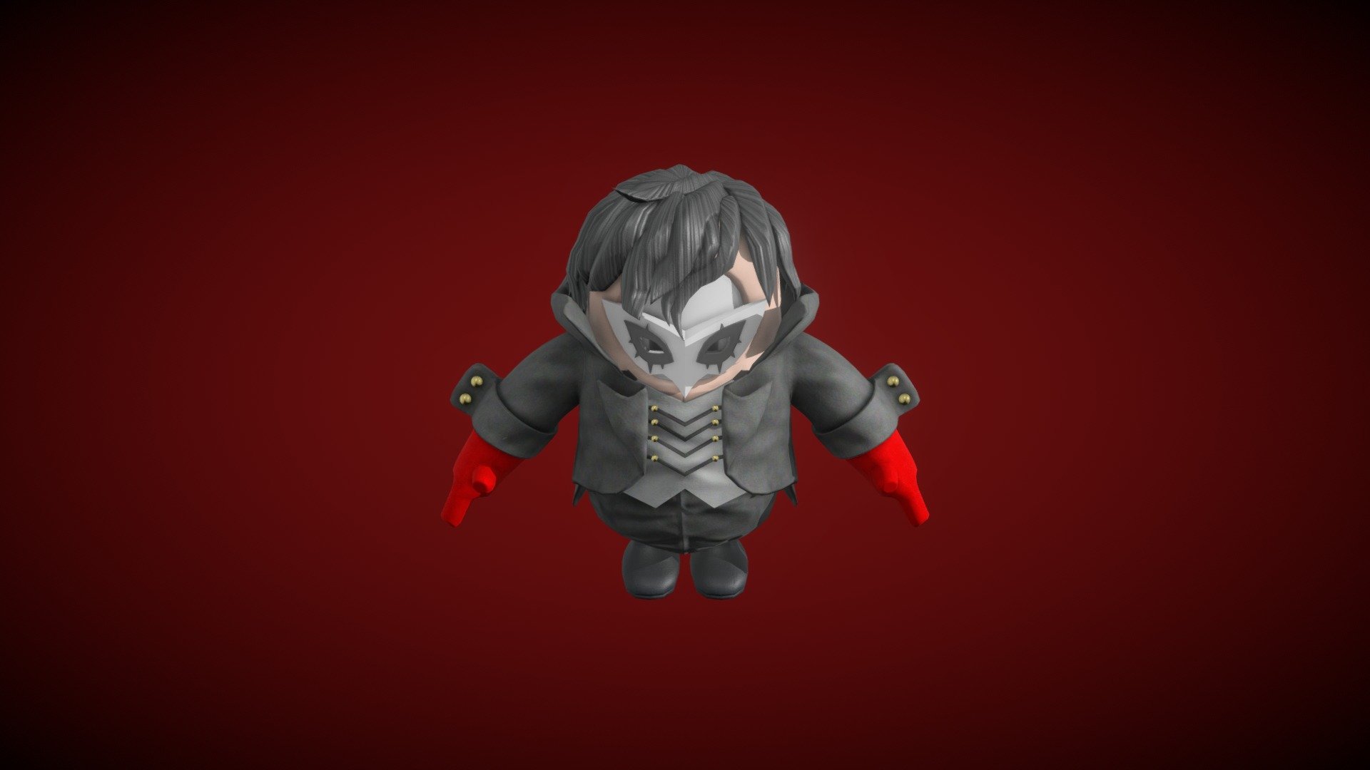 Joker Persona 5 Fall Guys Skin - 3D model by Matheus "Infinity" Silva ...