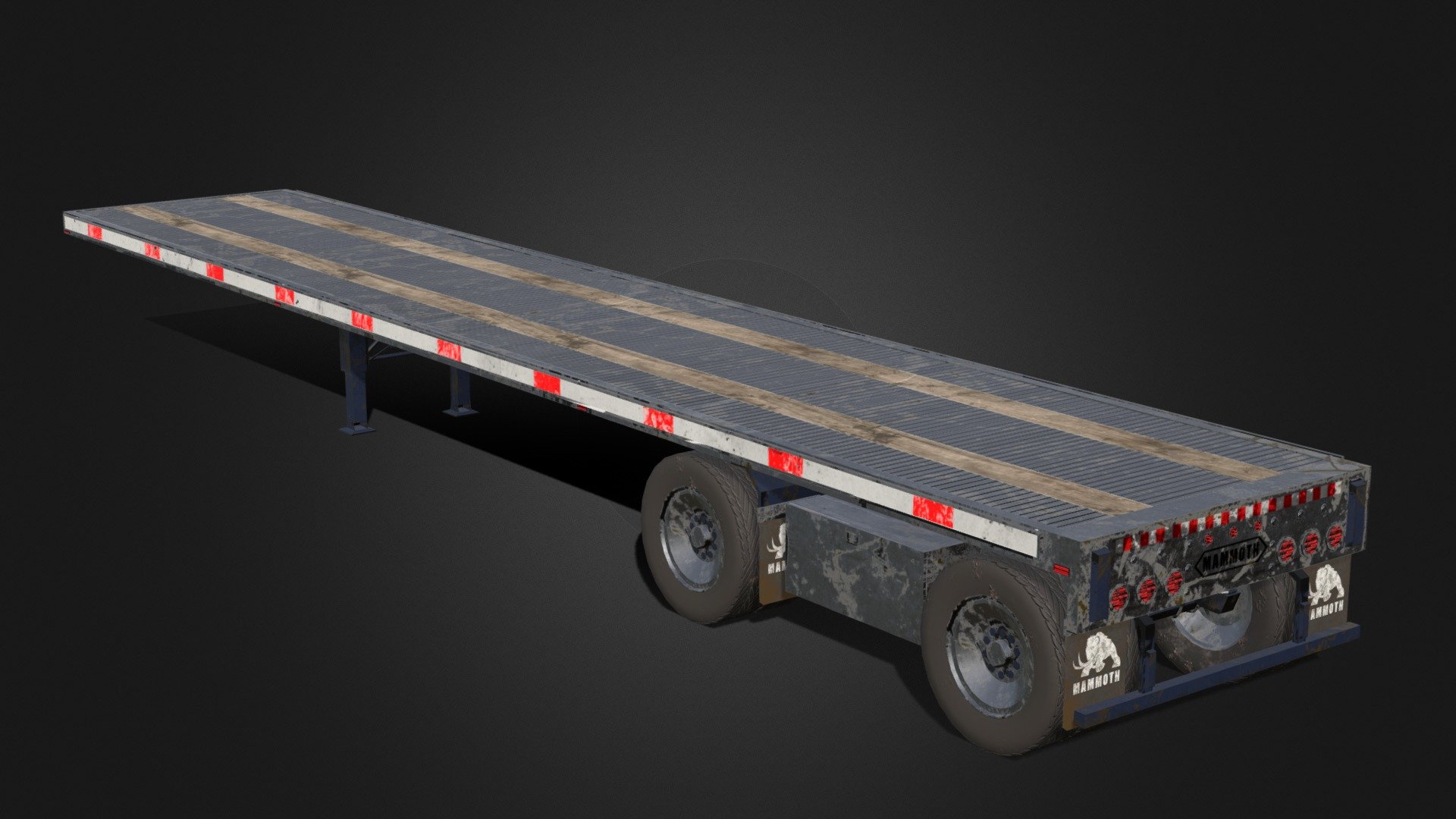 Flatbed Trailer - Download Free 3D model by Arsen Ismailov (@fdgasd7 ...