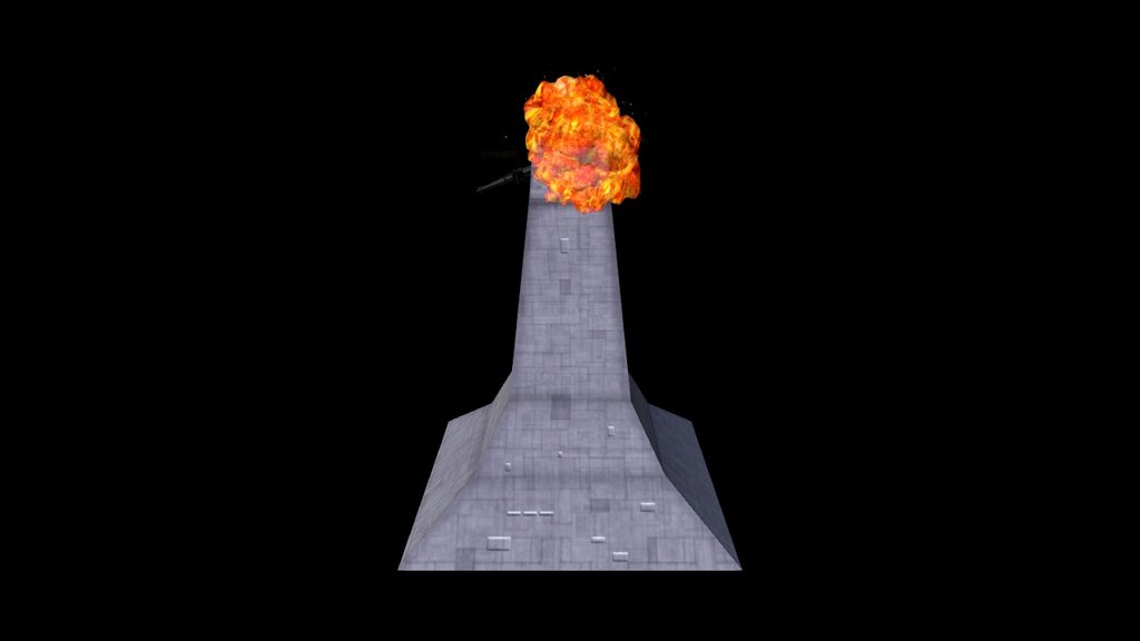 Death Star tower explosion - 3D model by GaryPhelps [769b750] - Sketchfab