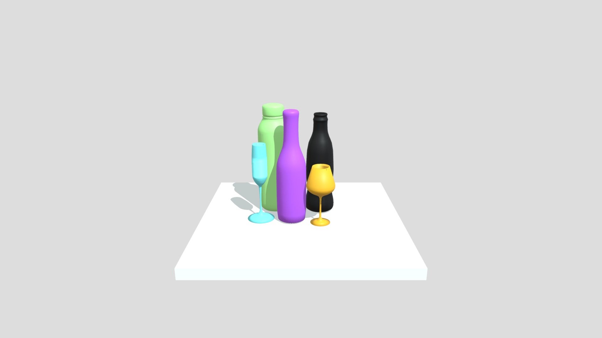 Bottle - 3D model by Ploy.Supunsar [769d41b] - Sketchfab