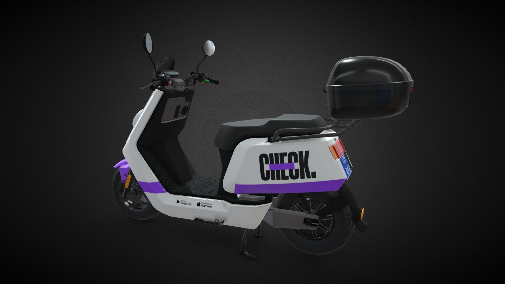 Niu Check Scooter - Buy Royalty Free 3D model by patrickgoud2 [76a7581 ...