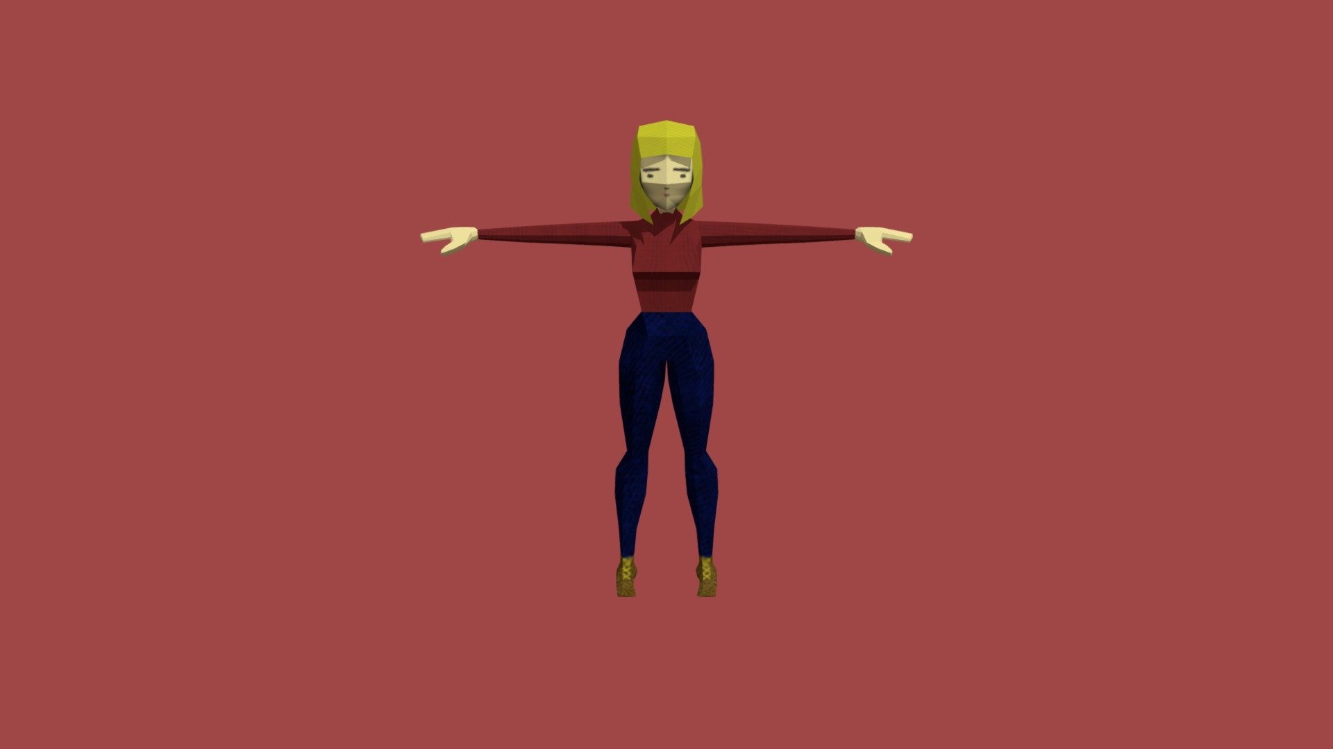 Low Poly Woman - Download Free 3D model by Juan Valencia ...