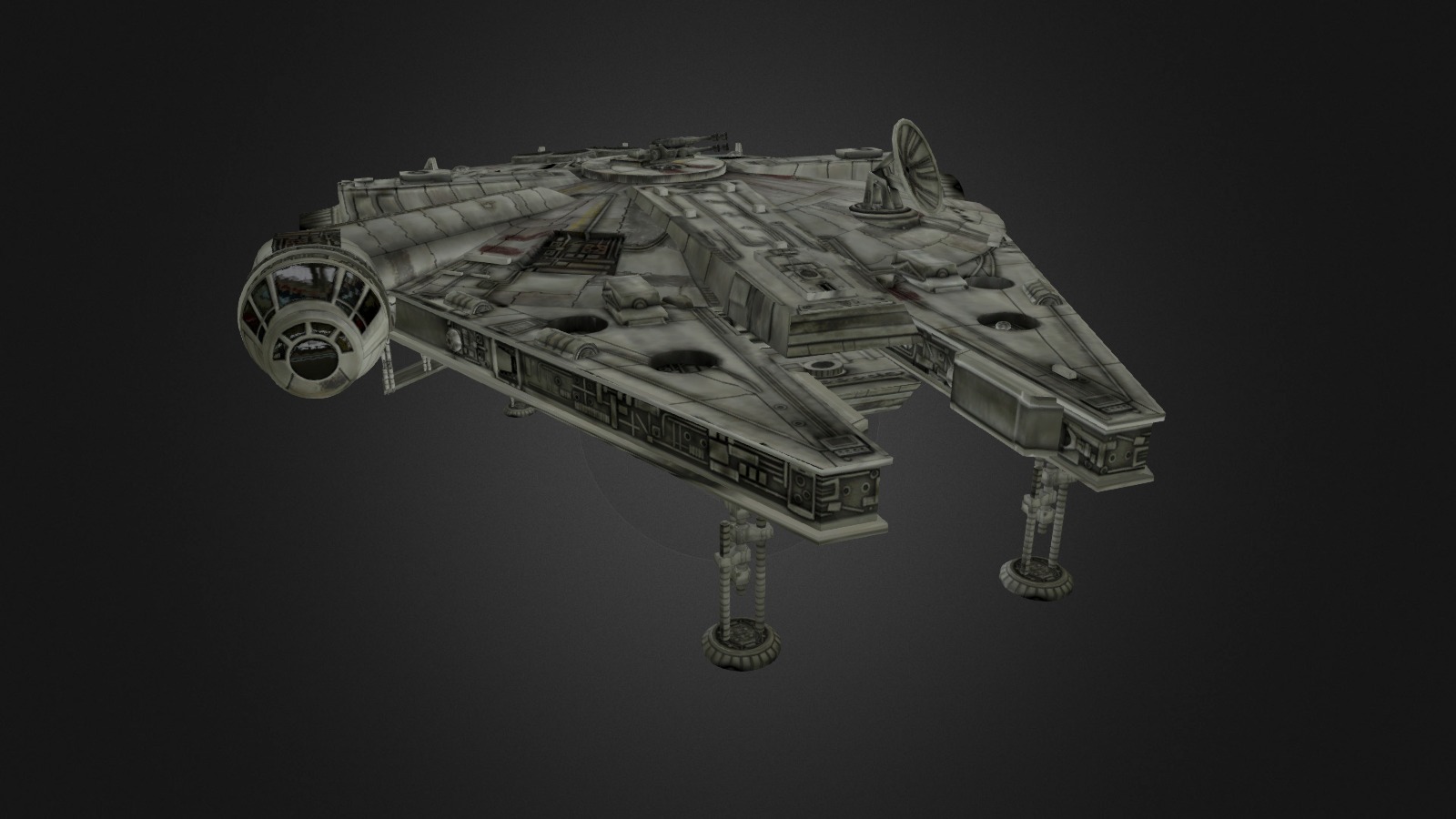 Millennium Falcon - 3D model by Alex Gimson (@alexgimson) [76aac62 ...